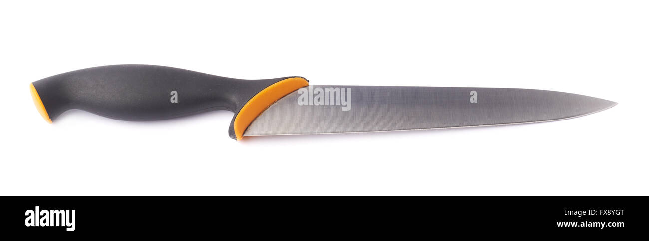 Steel kitchen knife isolated Stock Photo - Alamy