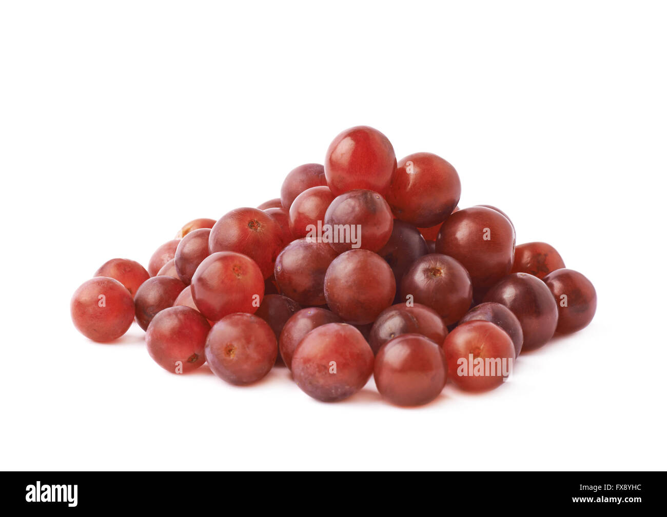 Pile of dark red grapes isolated Stock Photo - Alamy