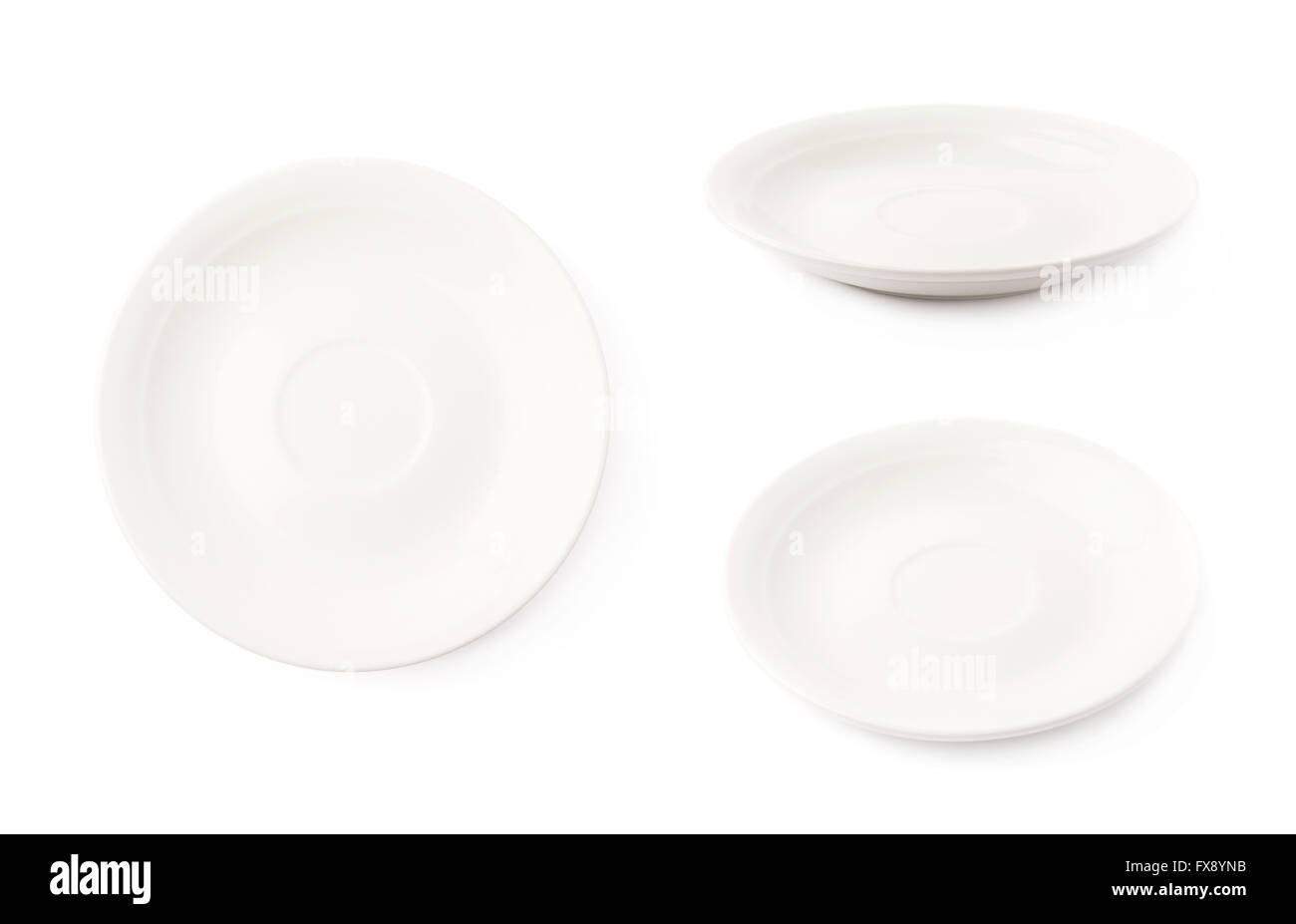Empty modern white plate hi-res stock photography and images - Alamy