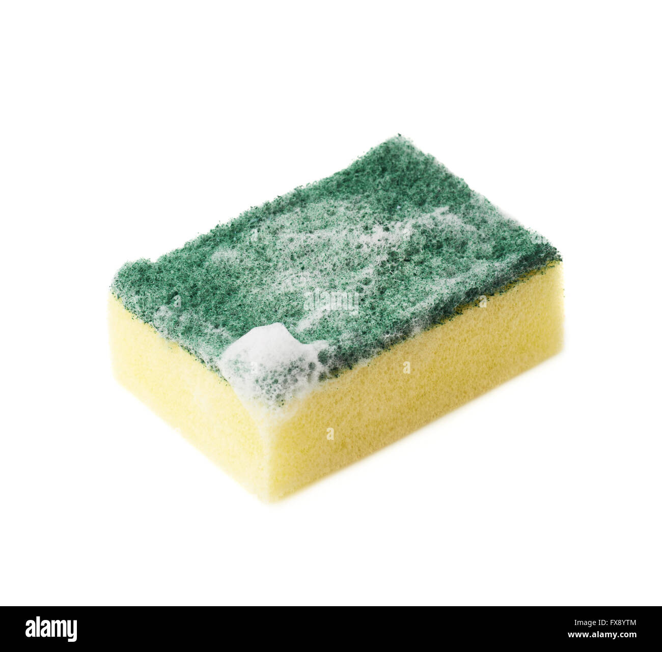Foamy kitchen sponge isolated Stock Photo - Alamy