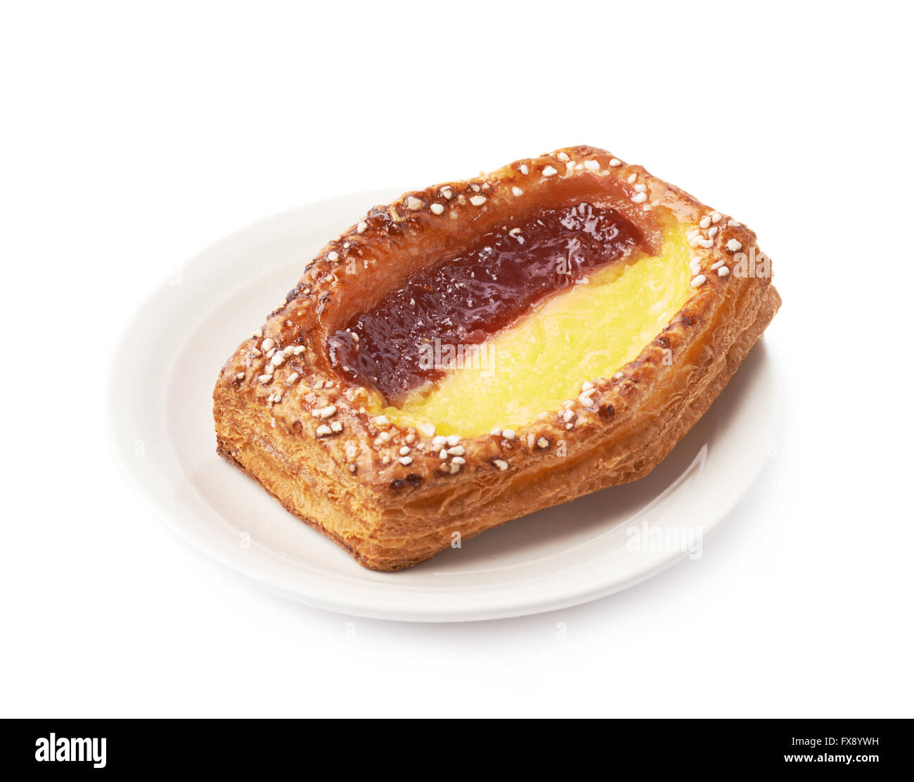 Sweet bread bun pastry isolated Stock Photo - Alamy