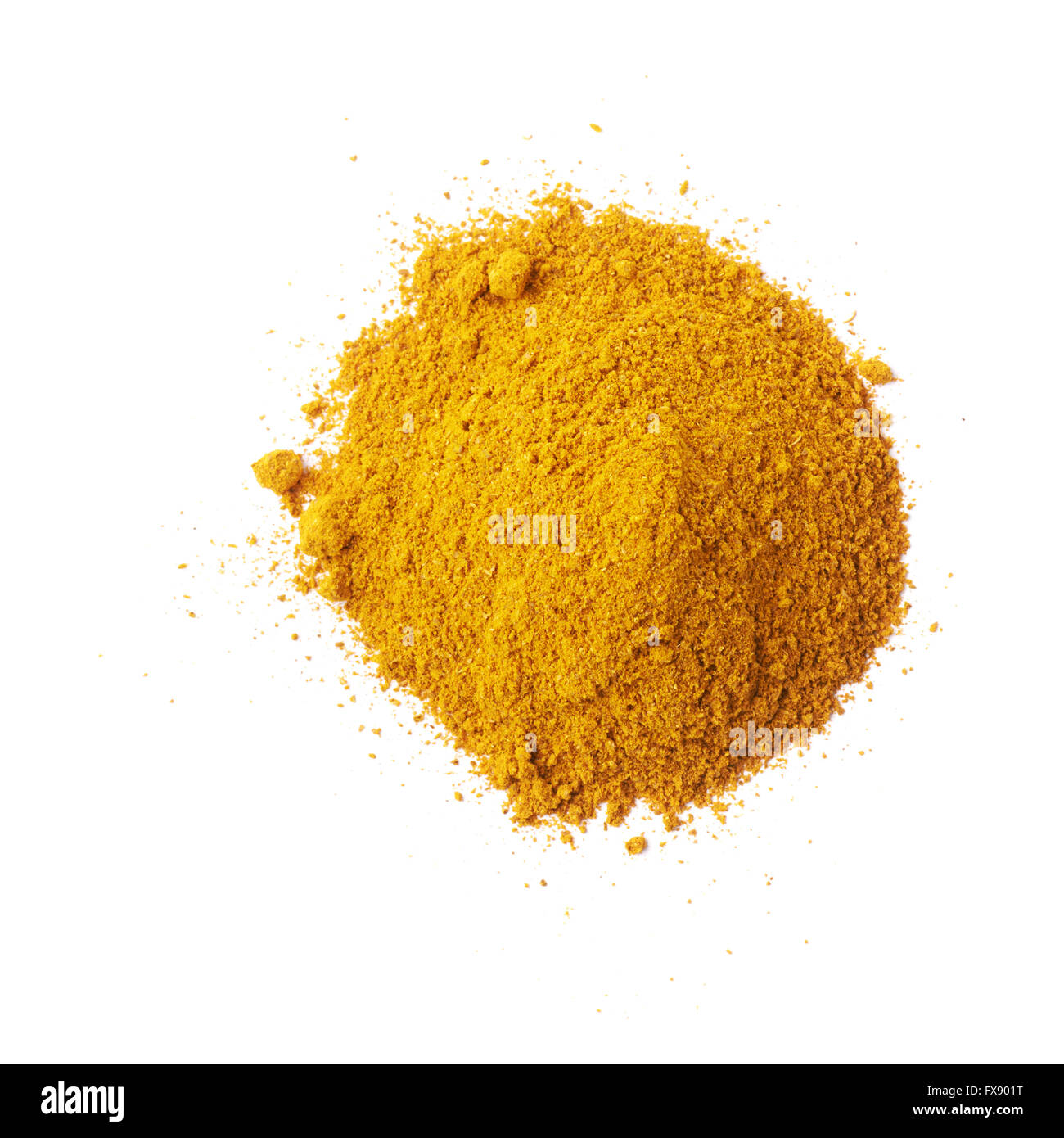 Pile of yellow curry powder Stock Photo - Alamy