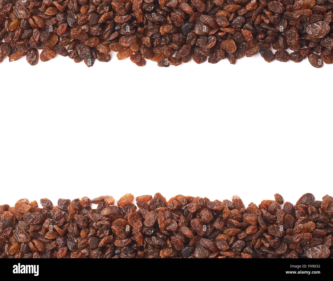 Copyspace raisins background composition Stock Photo - Alamy