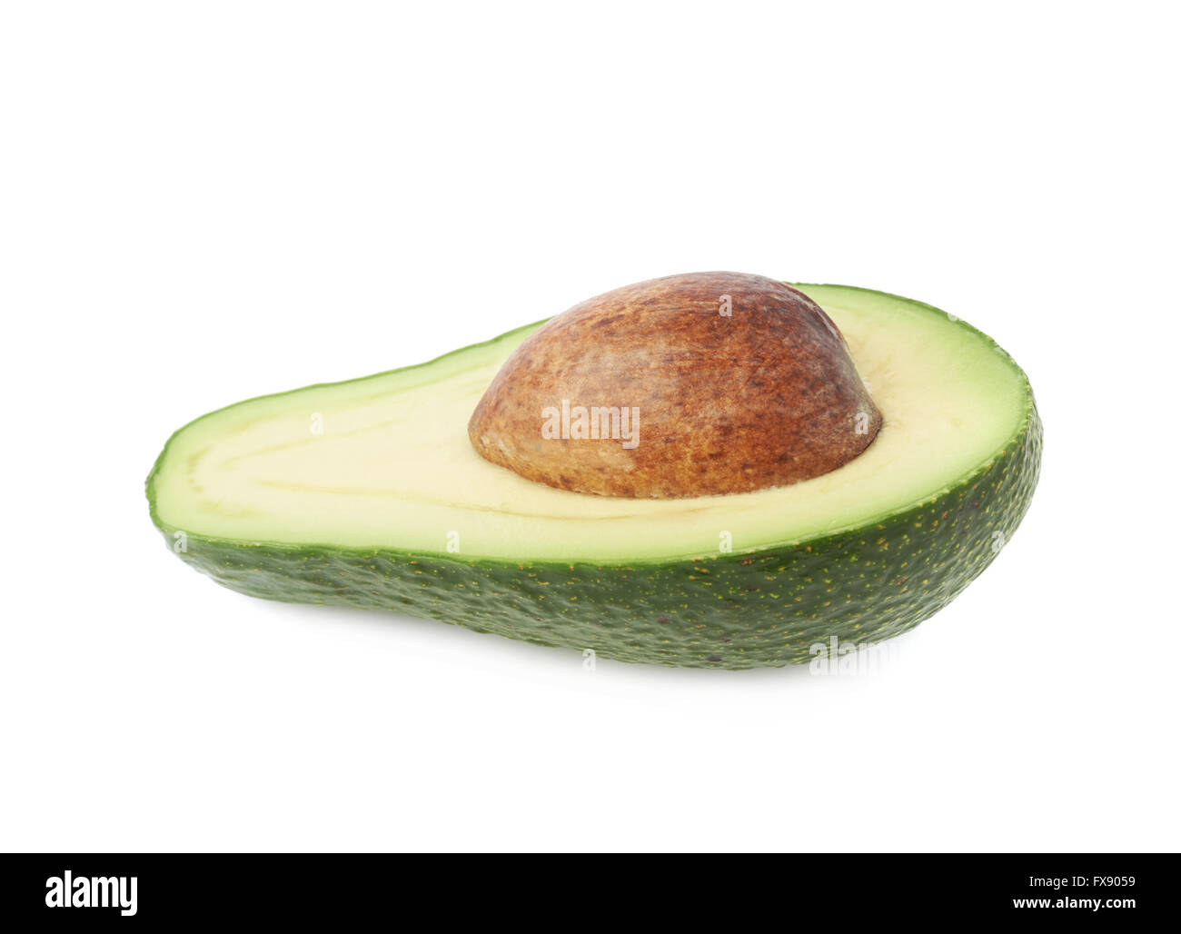 Cut in half open avocado fruit Stock Photo - Alamy