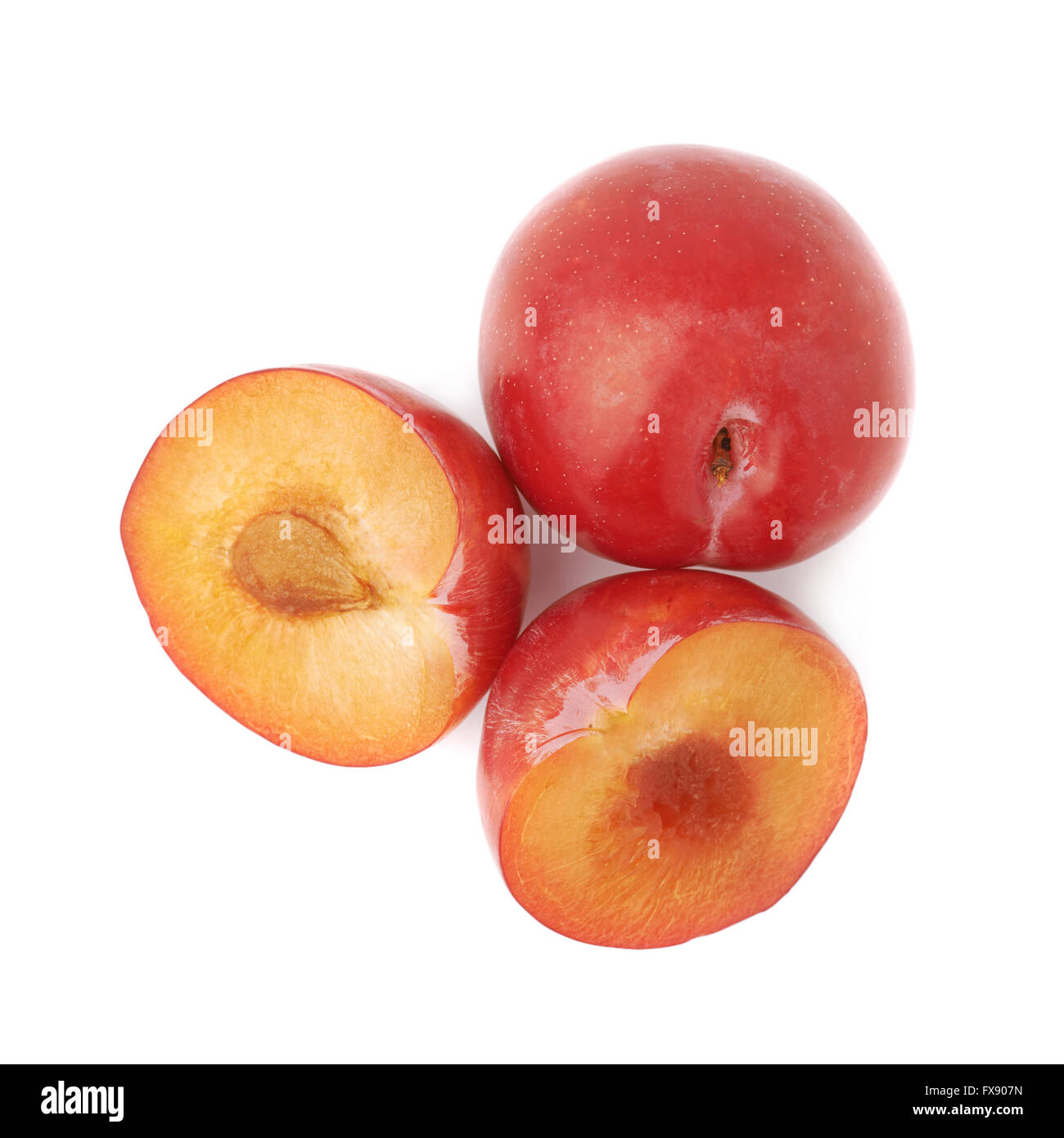 Multiple plums composition Stock Photo - Alamy