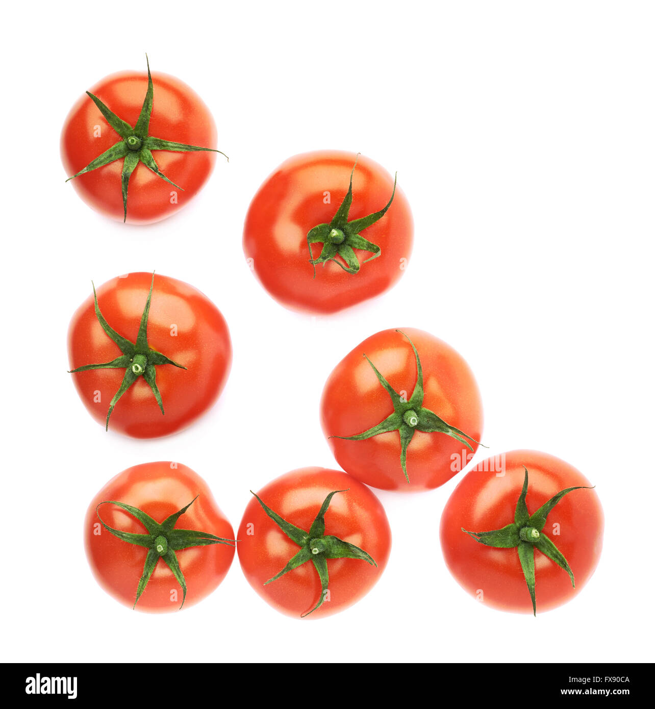 Pile of multiple tomatoes isolated Stock Photo - Alamy