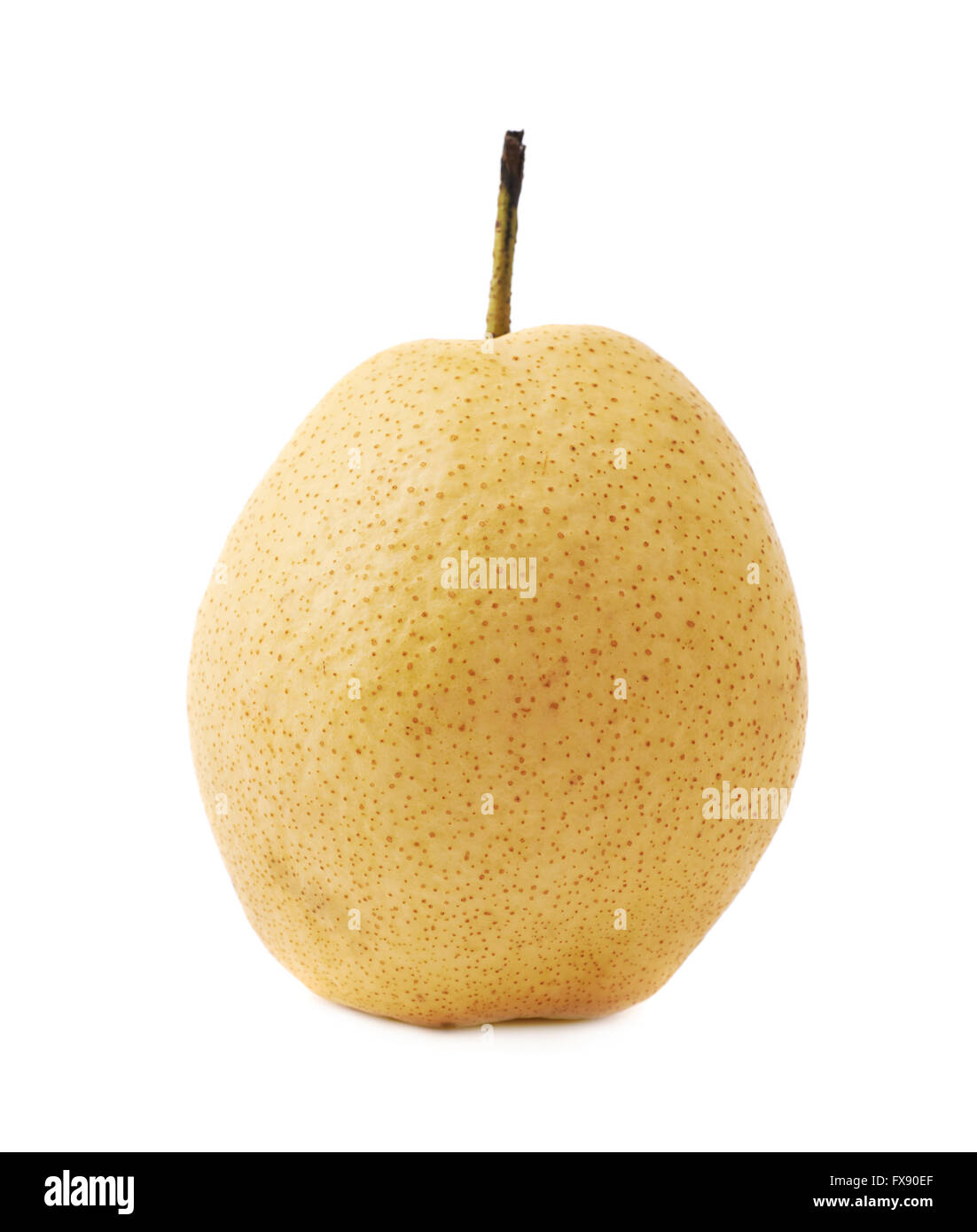 Yellow pear fruit isolated Stock Photo - Alamy
