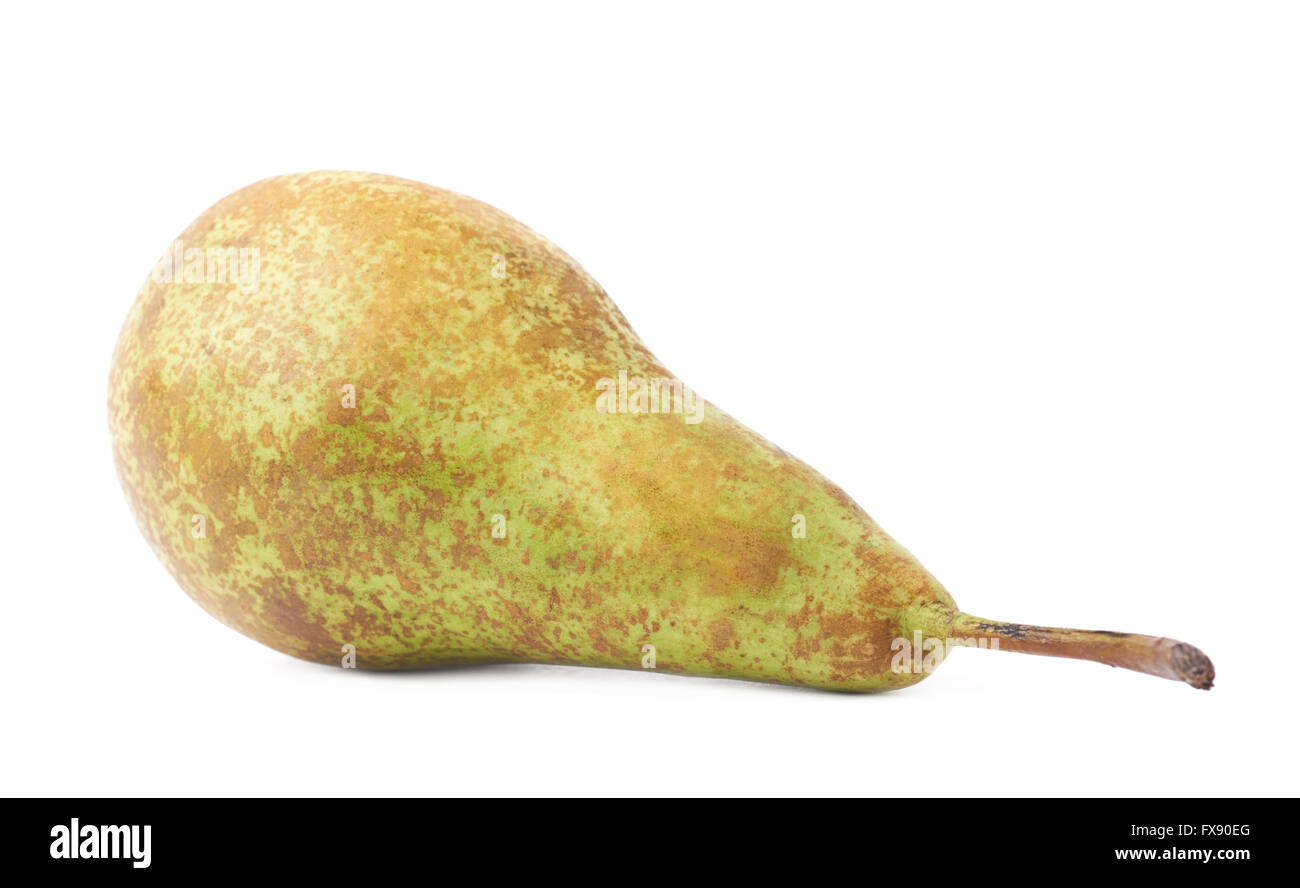 Green pear fruit isolated Stock Photo - Alamy