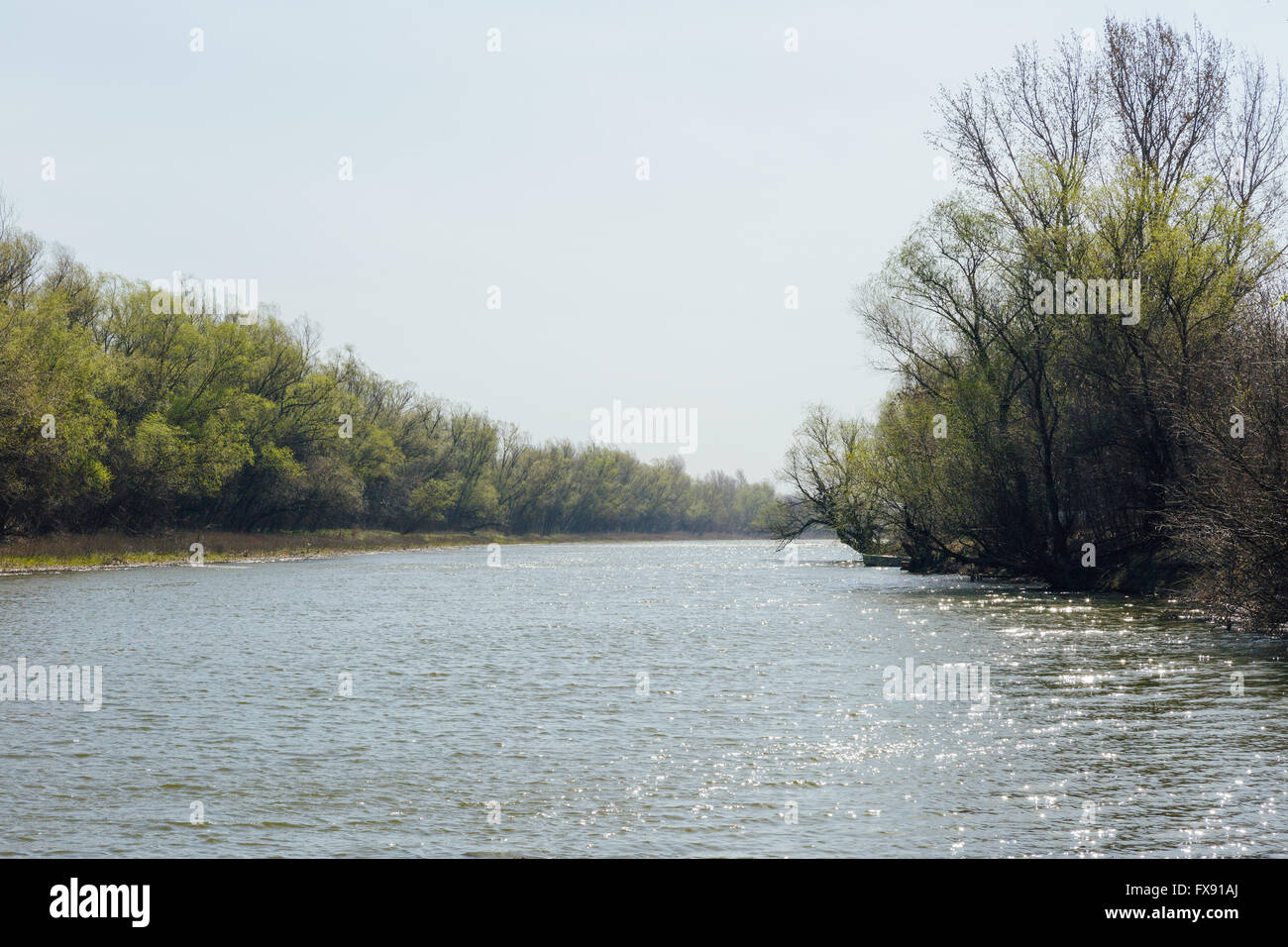 Landscape with views of the river Stock Photo - Alamy