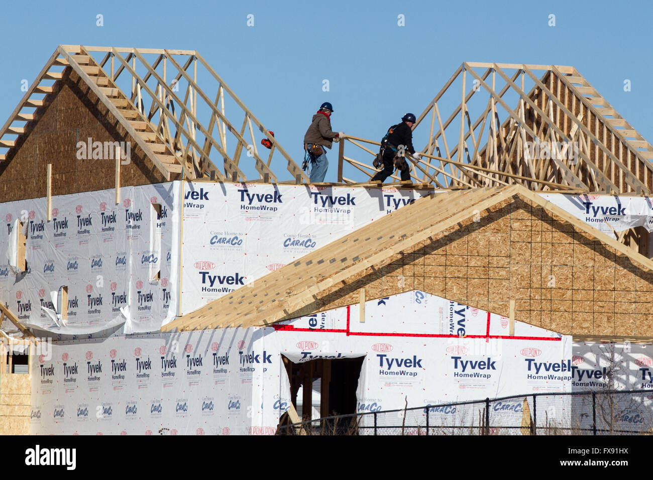 Construction of new houses in Kingston, Ont., on Thursday Feb. 18, 2016 ...