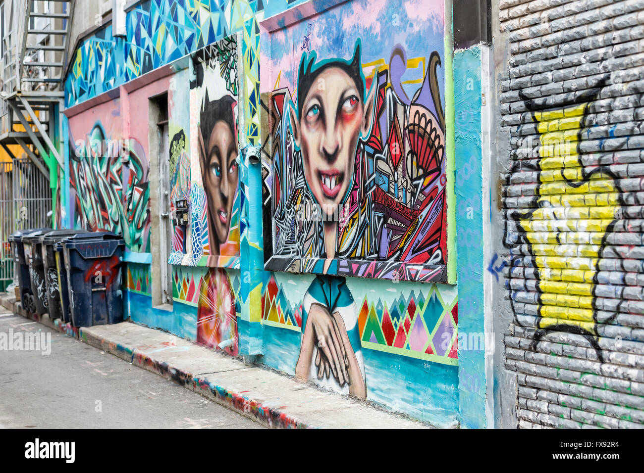 Graffiti In Alley In Art High Resolution Stock Photography and Images ...