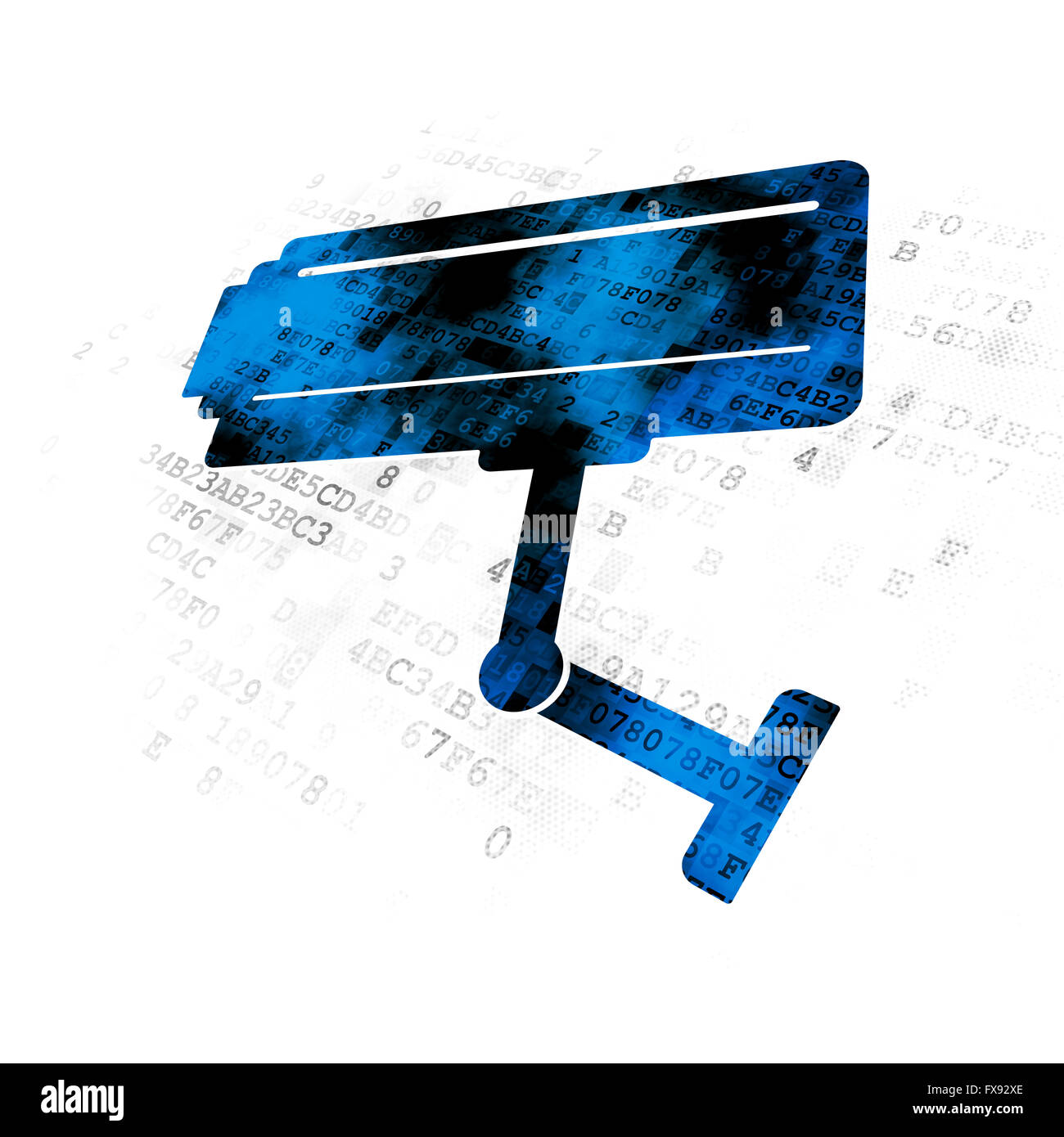 Privacy concept: Cctv Camera on Digital background Stock Photo - Alamy