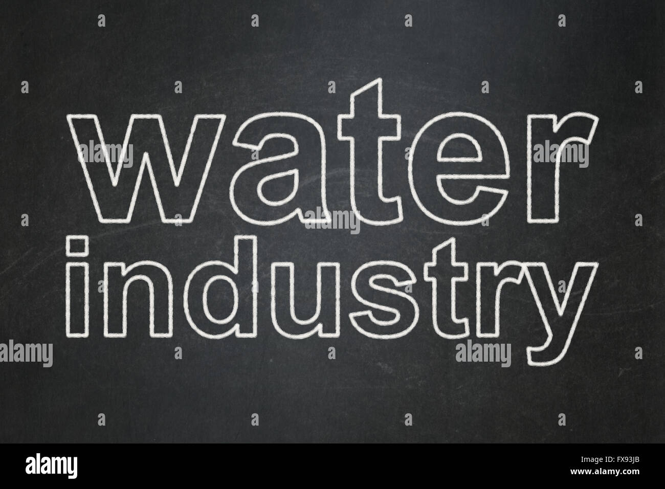 Industry concept: Water Industry on chalkboard background Stock Photo ...