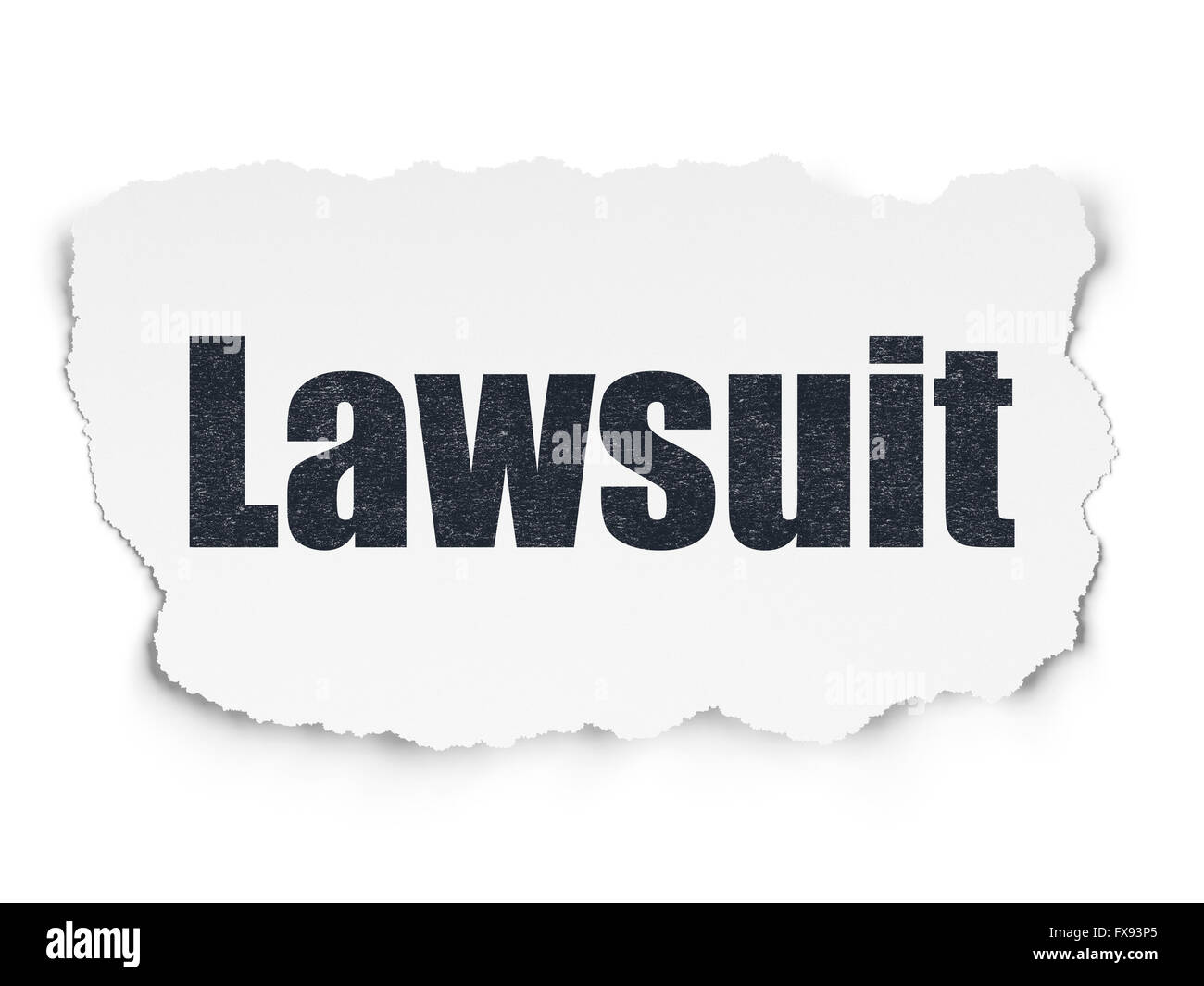 Law concept: Lawsuit on Torn Paper background Stock Photo - Alamy