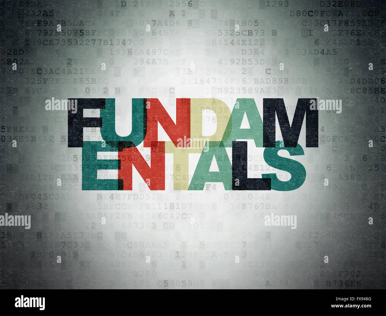 Science concept: Fundamentals on Digital Paper background Stock Photo ...