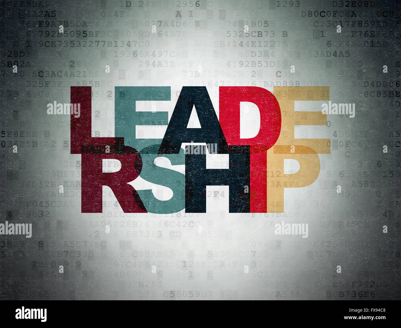 Finance concept: Leadership on Digital Paper background Stock Photo - Alamy