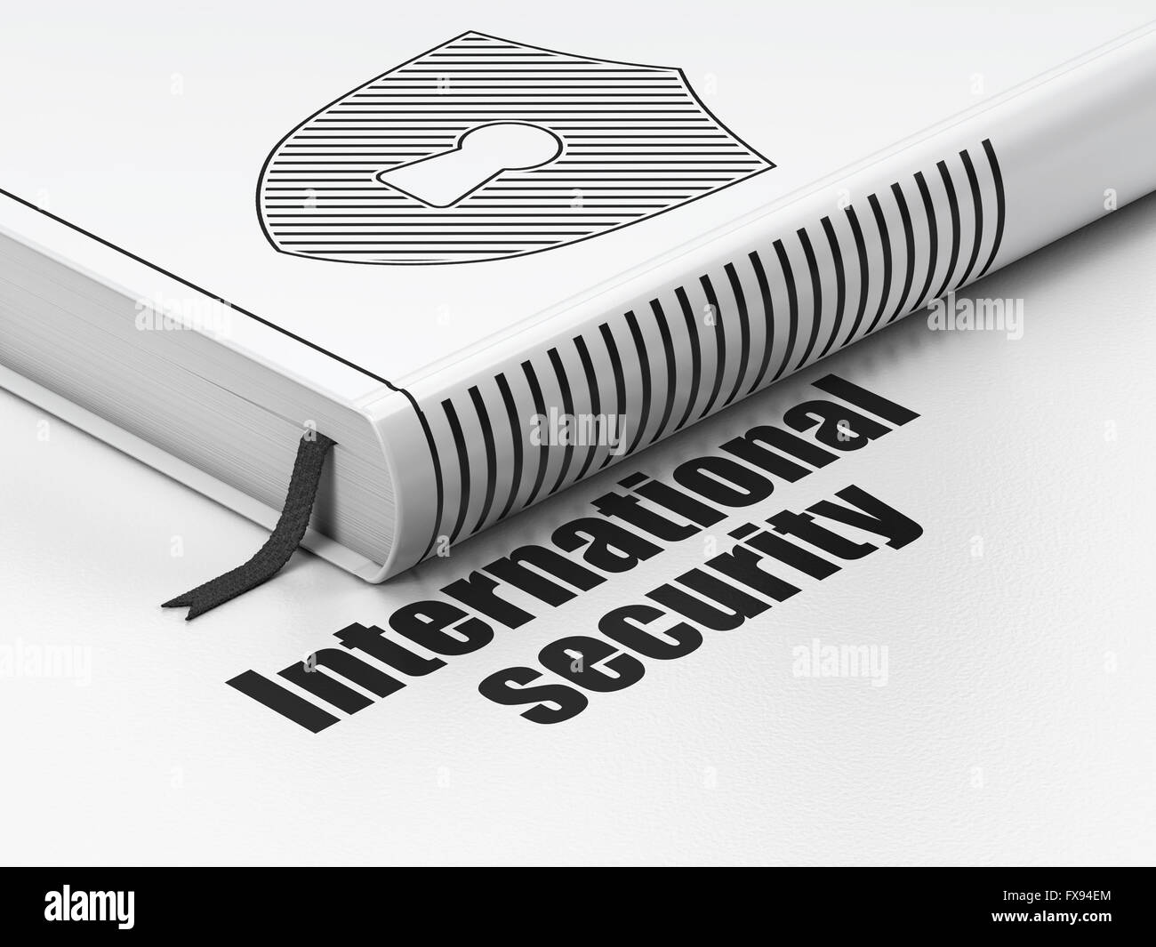 Safety concept: book Shield With Keyhole, International Security on ...