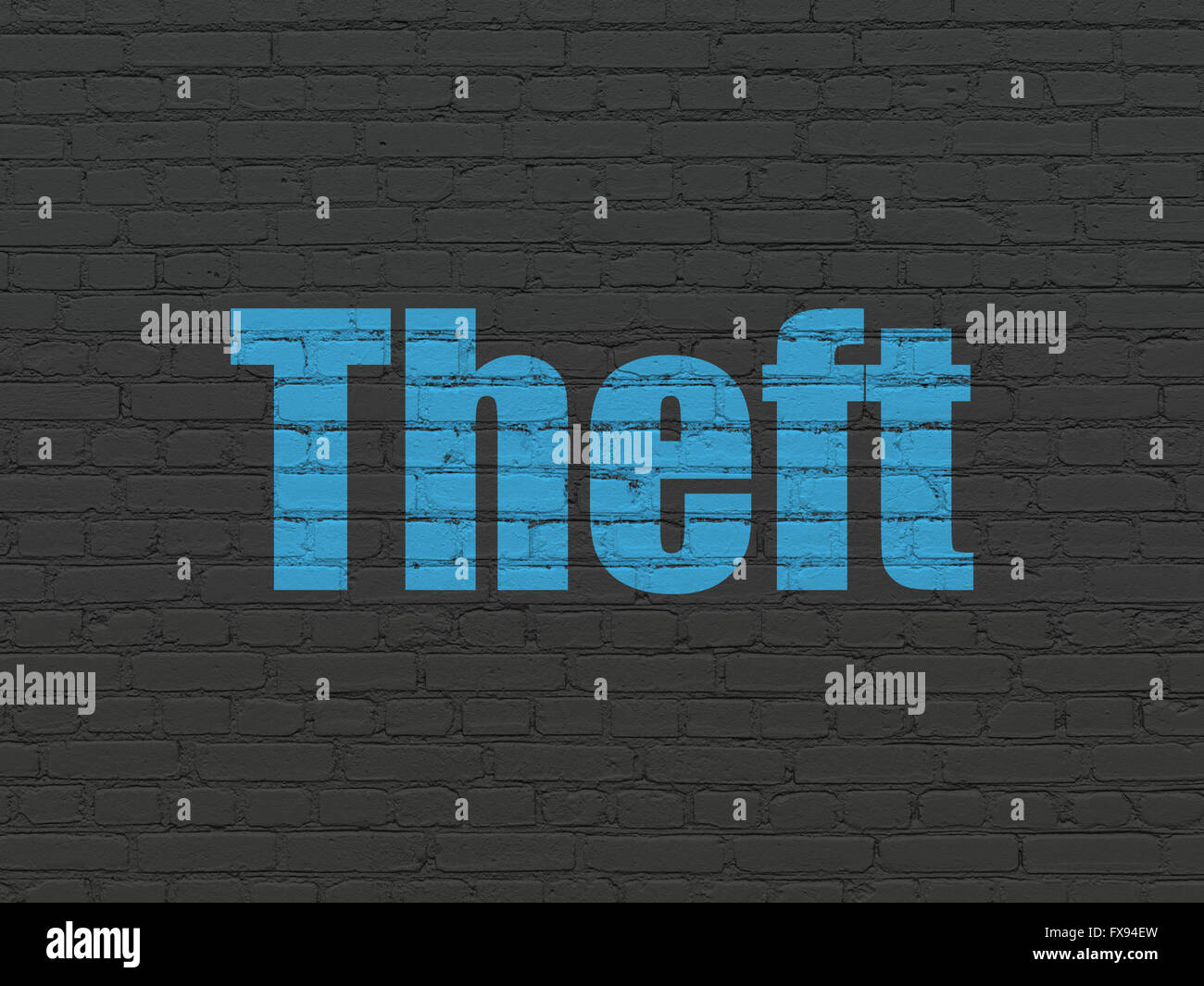 Privacy concept: Theft on wall background Stock Photo - Alamy