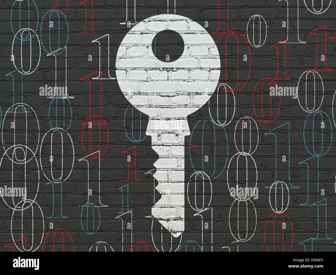 Privacy concept: Key on wall background Stock Photo - Alamy