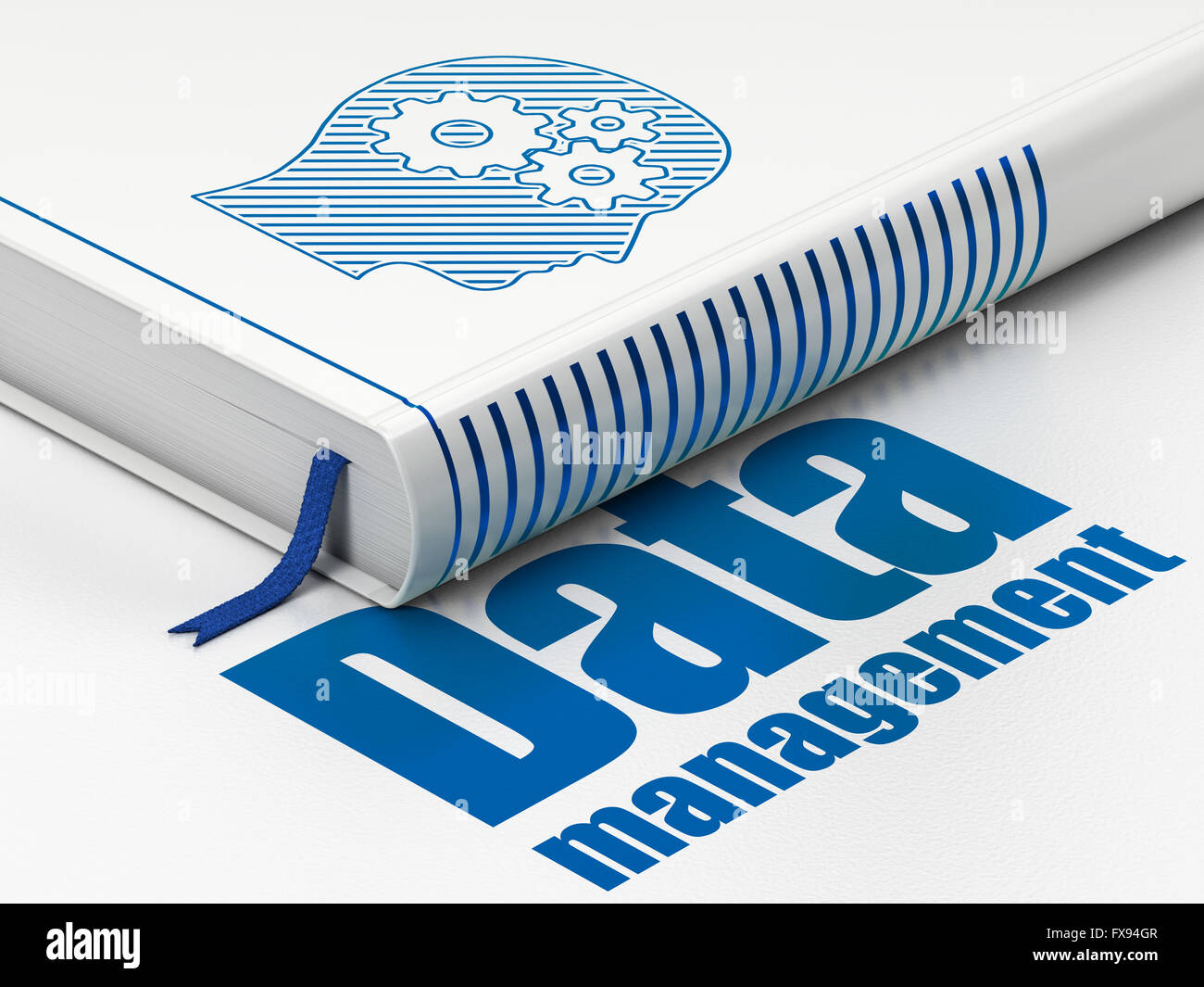 Data concept book gears hi-res stock photography and images - Alamy