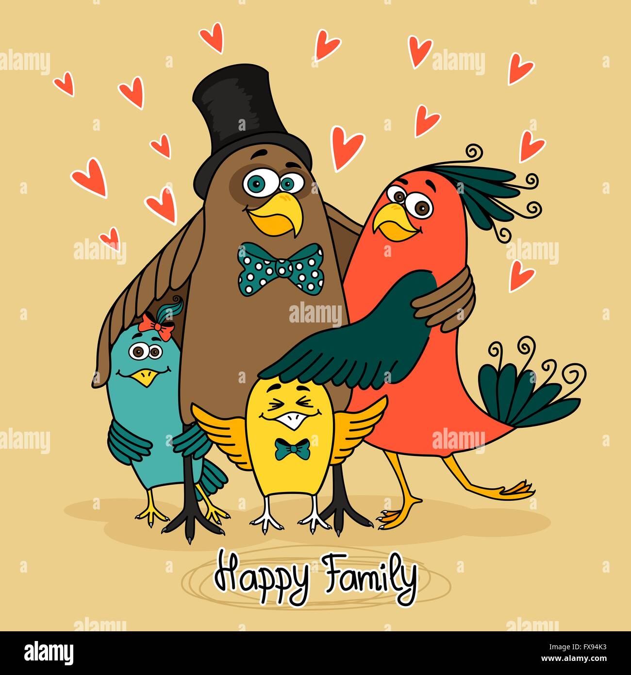 Birds parent Stock Vector Images - Alamy