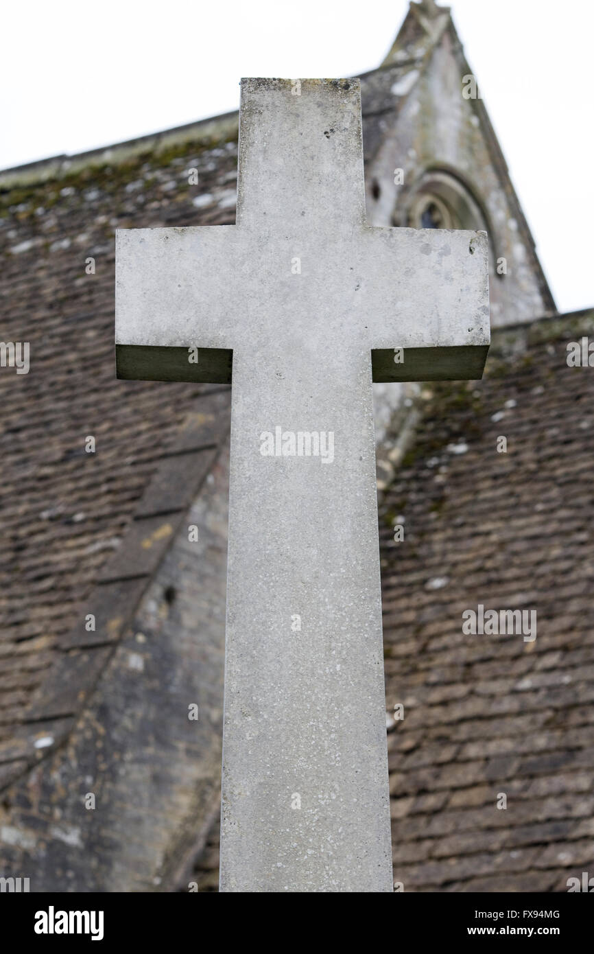 Giant Stone cross in a Church Yard Stock Photo - Alamy