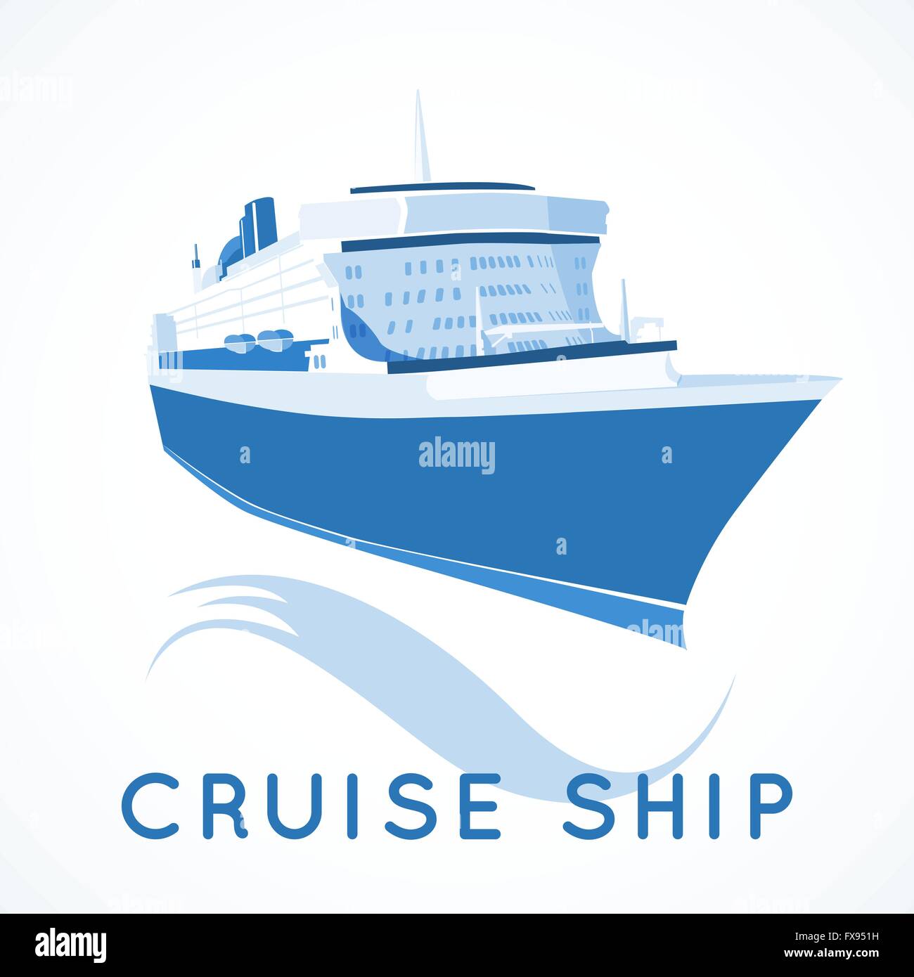 cruise ship label Stock Vector Image & Art - Alamy