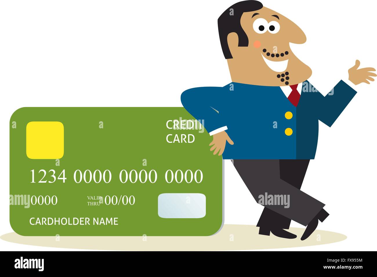 Card man Stock Vector Images - Alamy