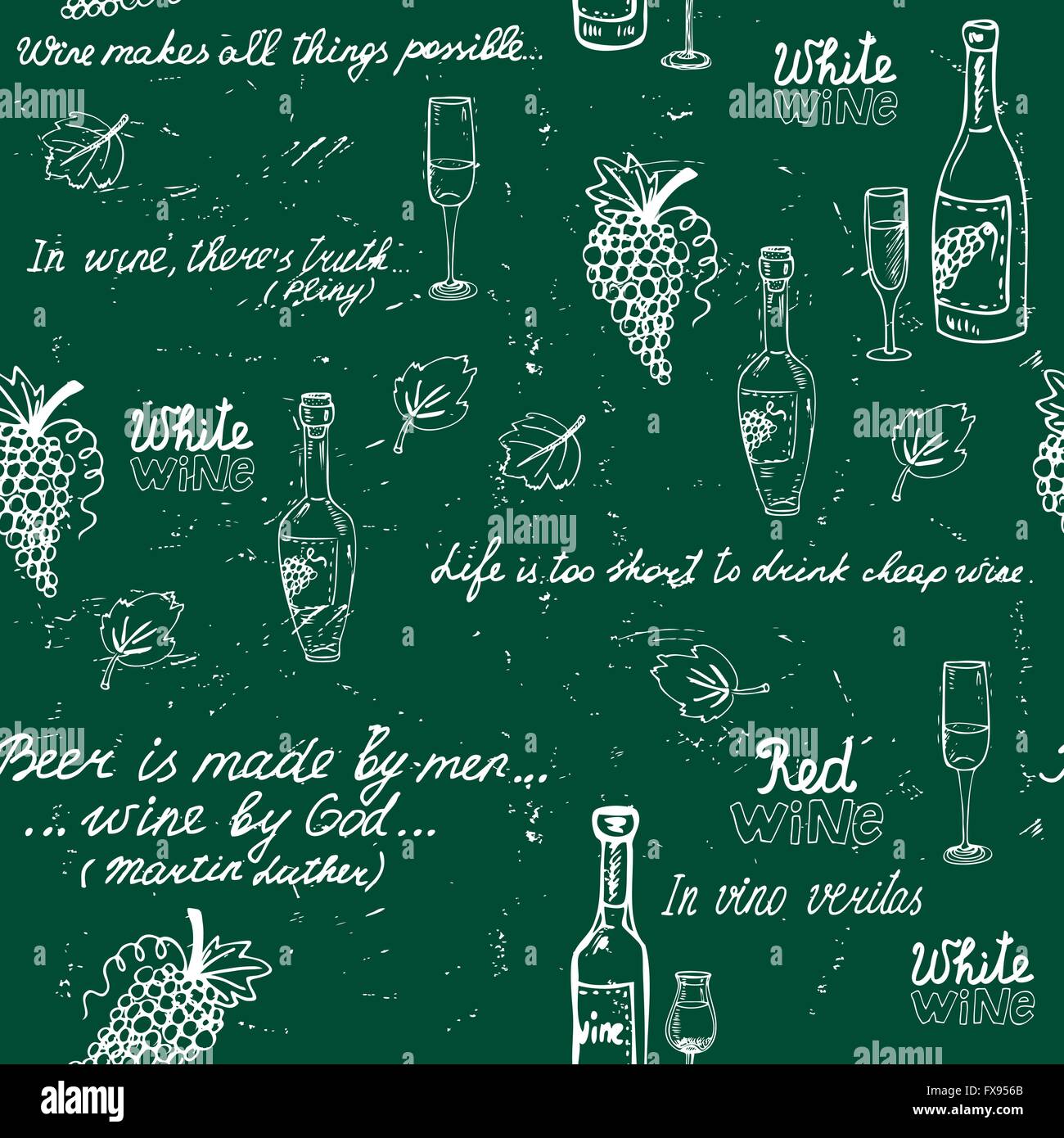 Seamless pattern red wine Stock Vector Images - Alamy