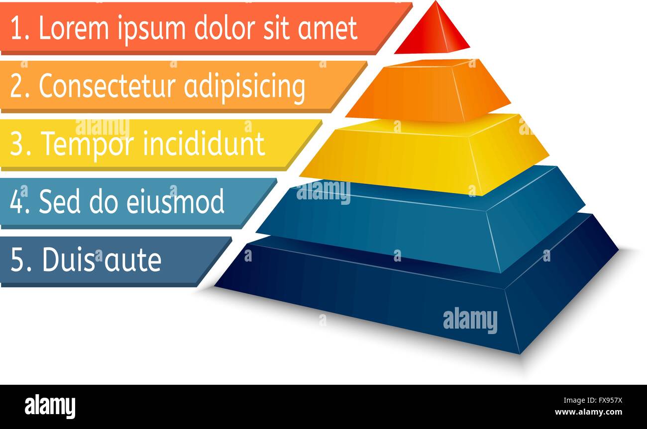 Pyramid chart for infographics Stock Vector Image & Art - Alamy