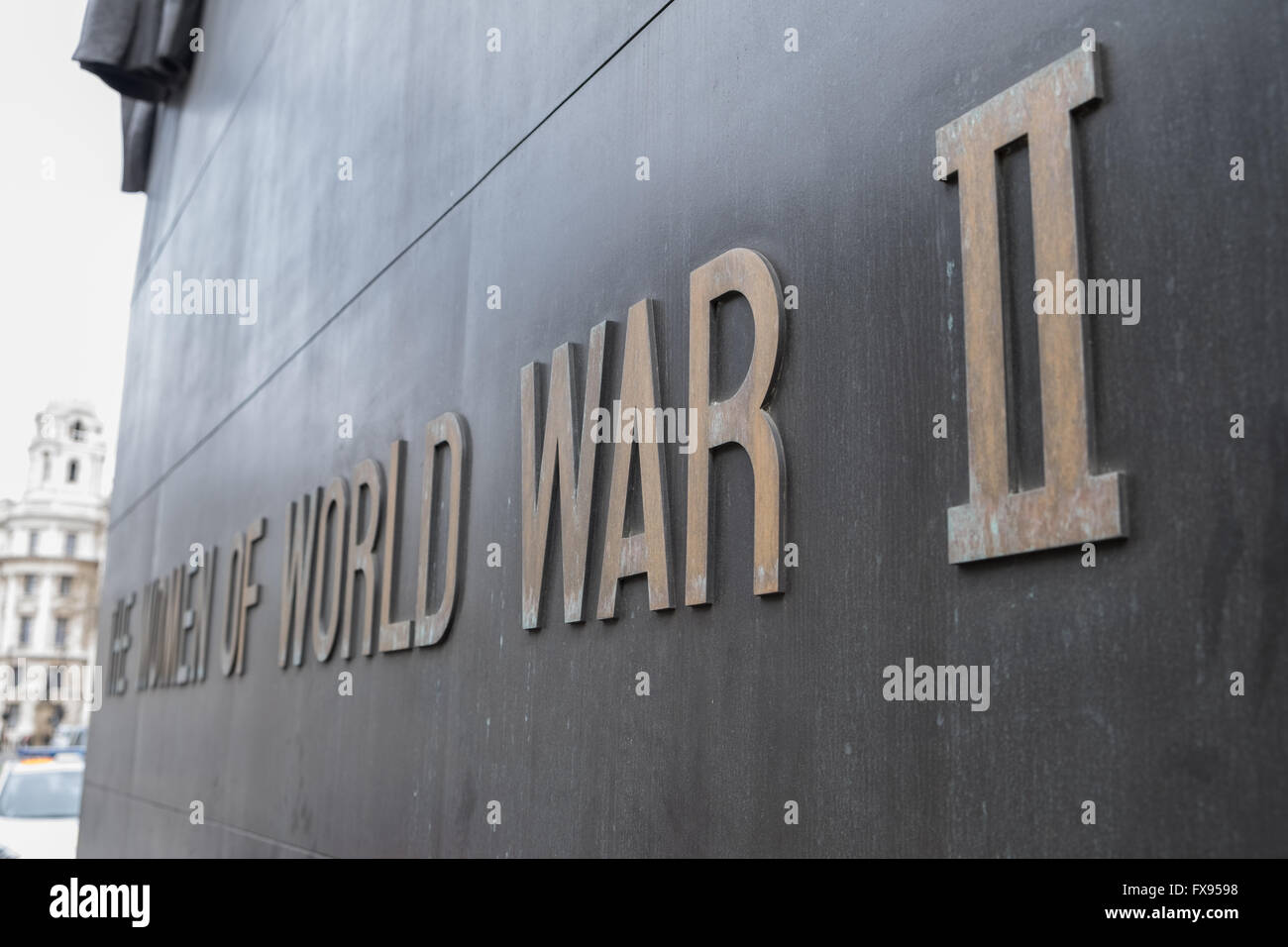 The Women of World War II war memorial, Whitehall, London England UK ...