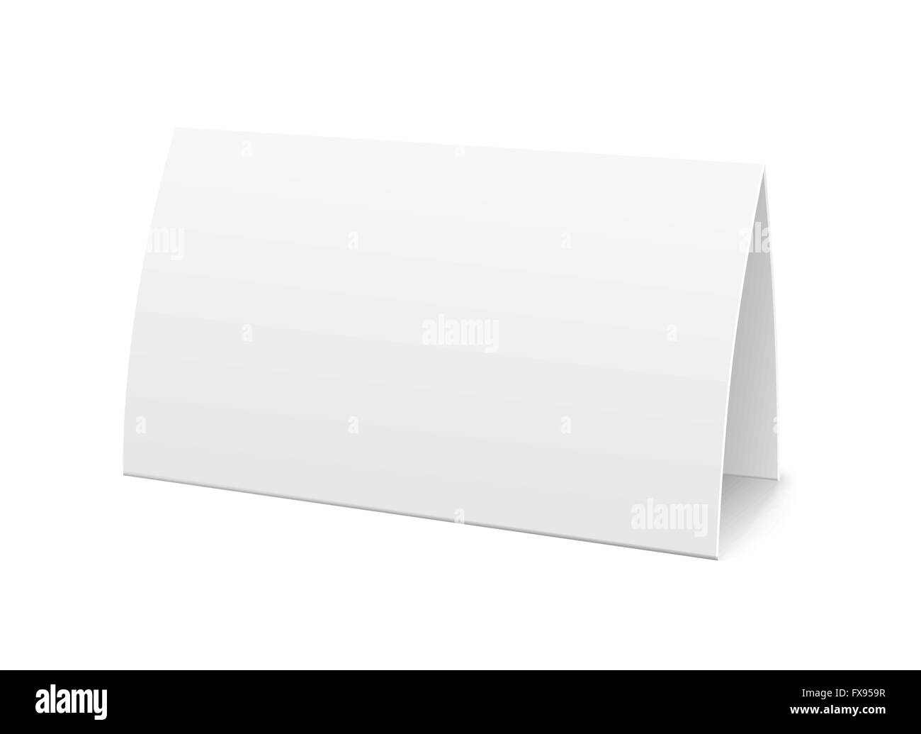 Paper table card, sign template Stock Vector Image & Art - Alamy