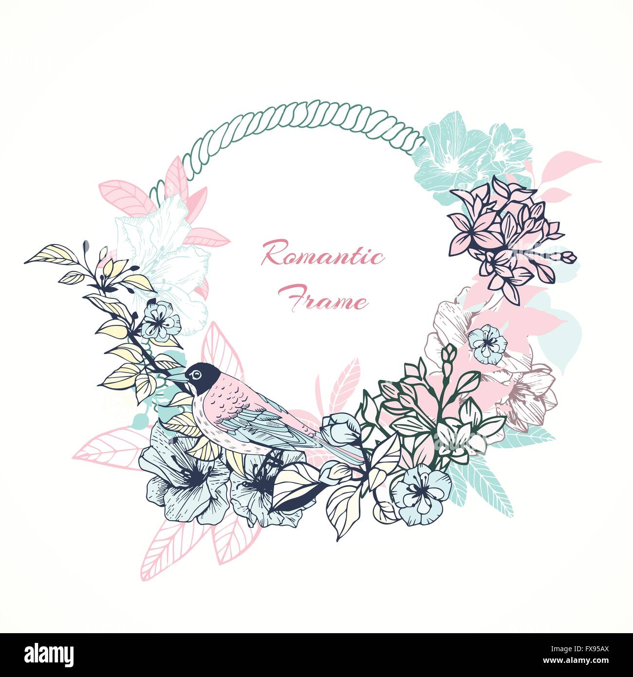 Gentle romantic frame Stock Vector Image & Art - Alamy
