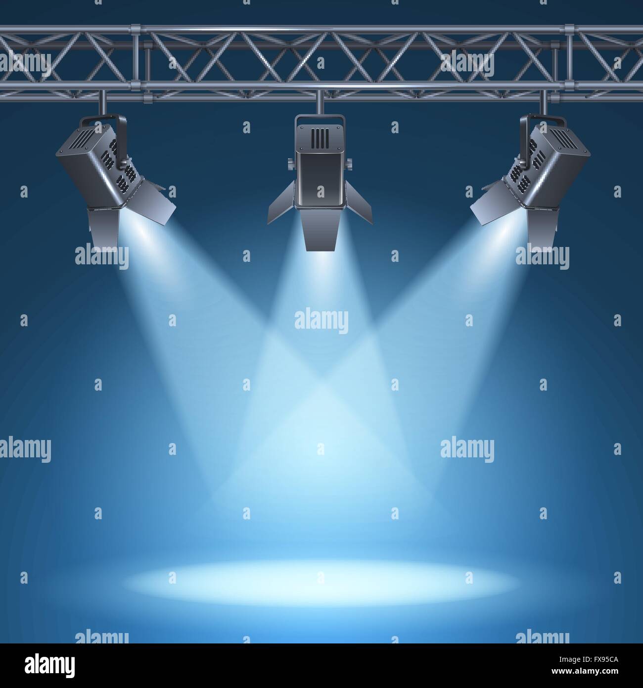 stage with lights Stock Vector Image & Art - Alamy
