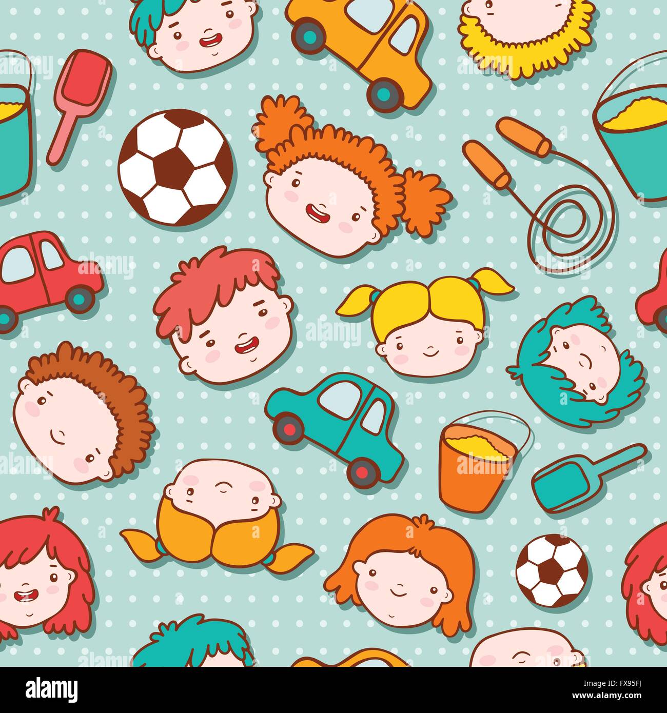 Seamless doodle kids background Stock Vector Image & Art - Alamy