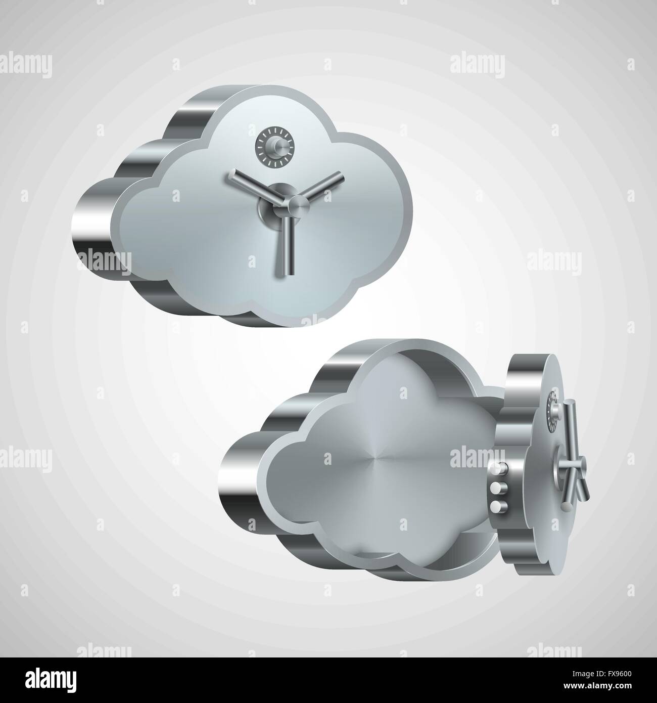 Cloud computer online data storage Stock Vector Images - Alamy