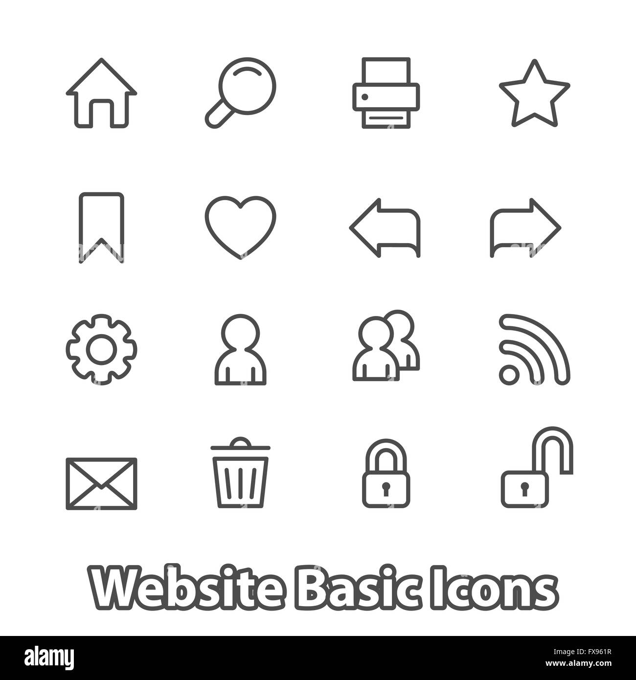 Collection basic user interface hi-res stock photography and images - Alamy