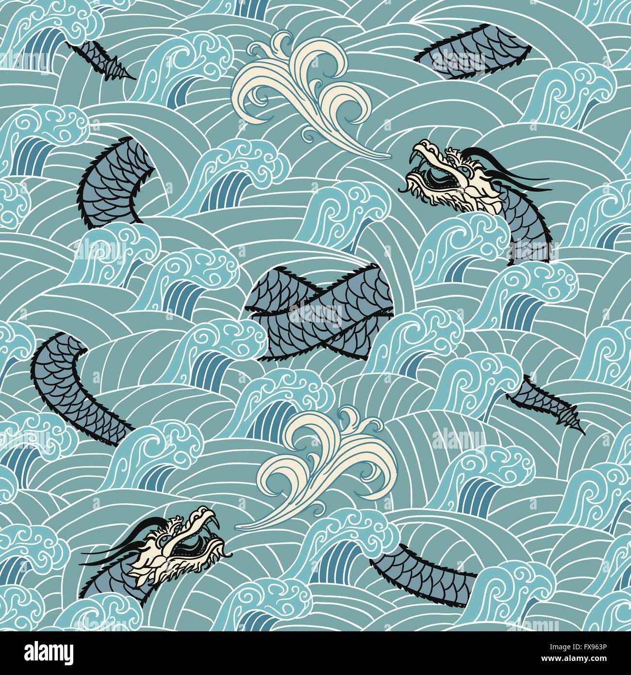 Japanese sea monster hi-res stock photography and images - Alamy