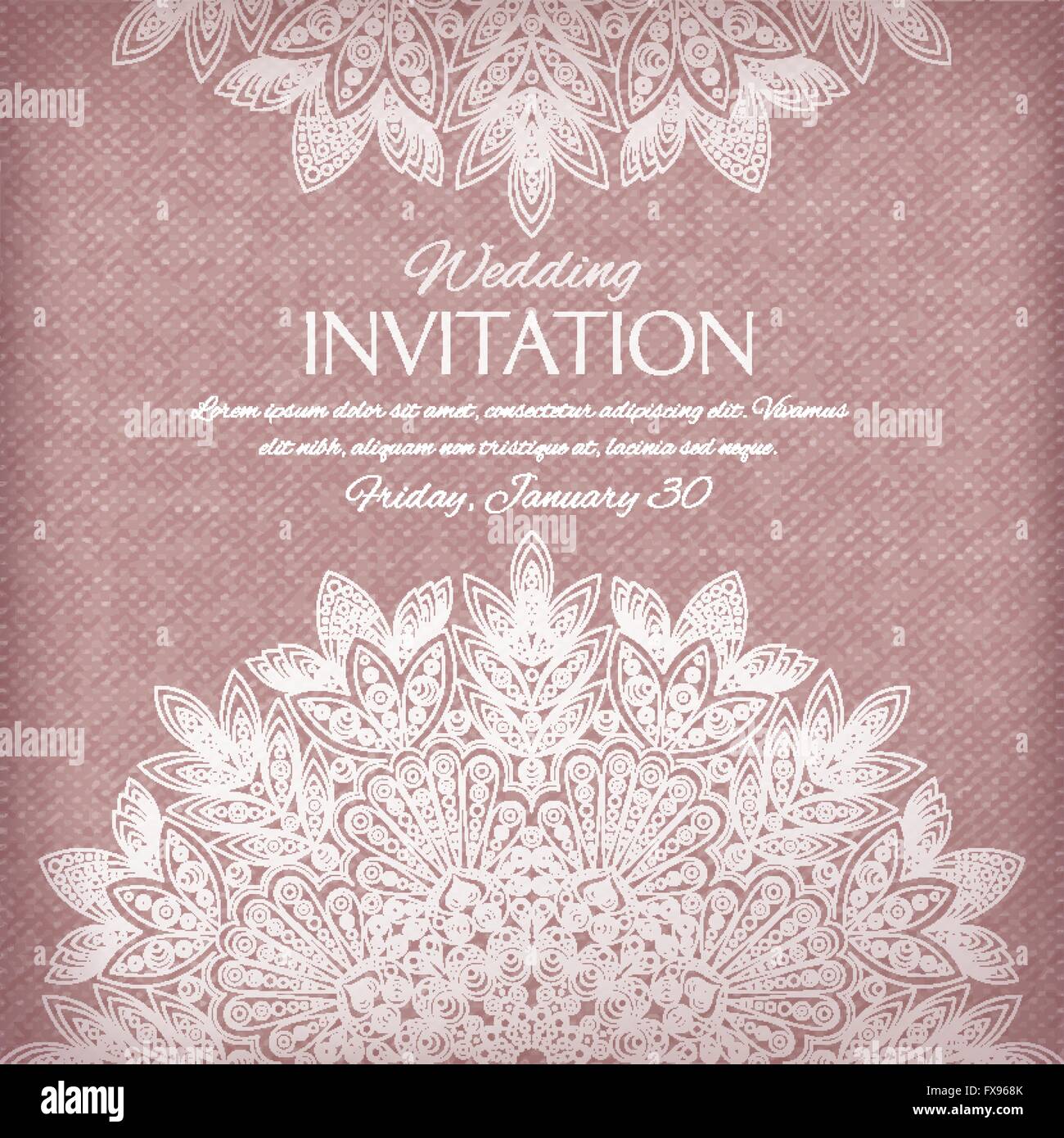 Ornamental invitation silver and pastel colors Stock Vector Image & Art ...