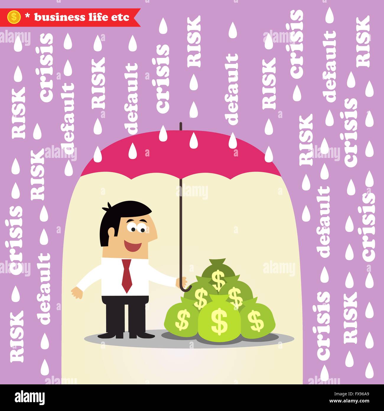 Money risk management Stock Vector Image & Art - Alamy