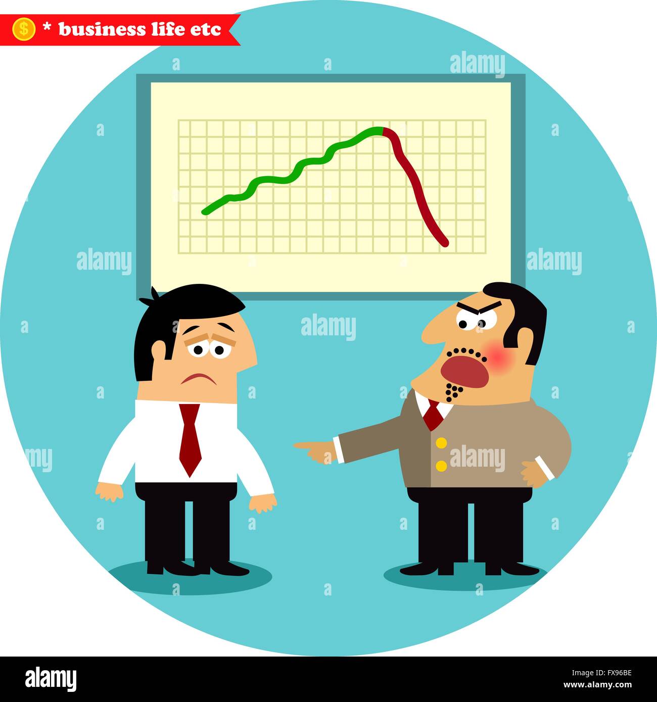 Angry project manager Stock Vector Images - Alamy