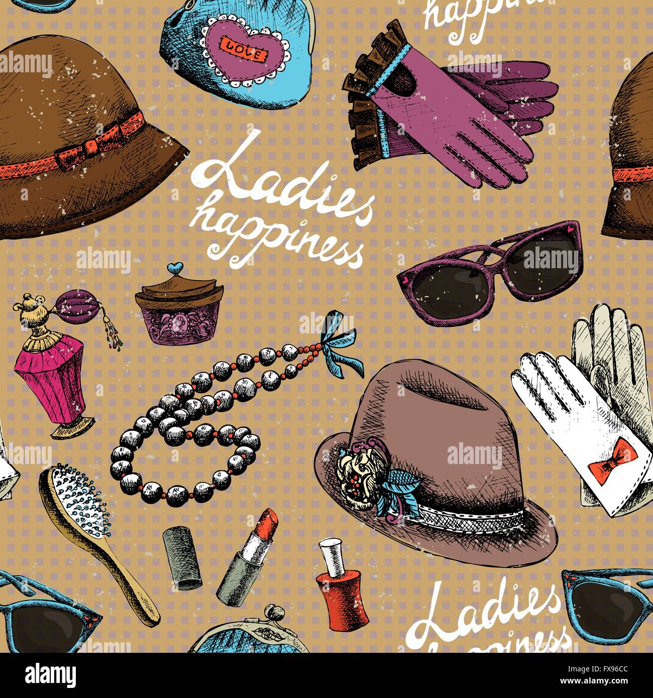 Women shopping cosmetics Stock Vector Images - Alamy