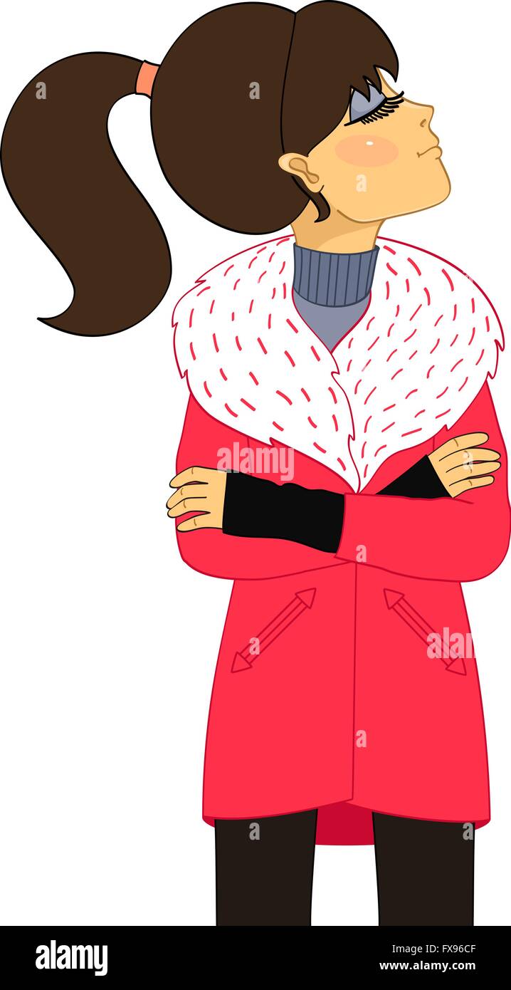 Haughty girl with head up Stock Vector Image & Art - Alamy
