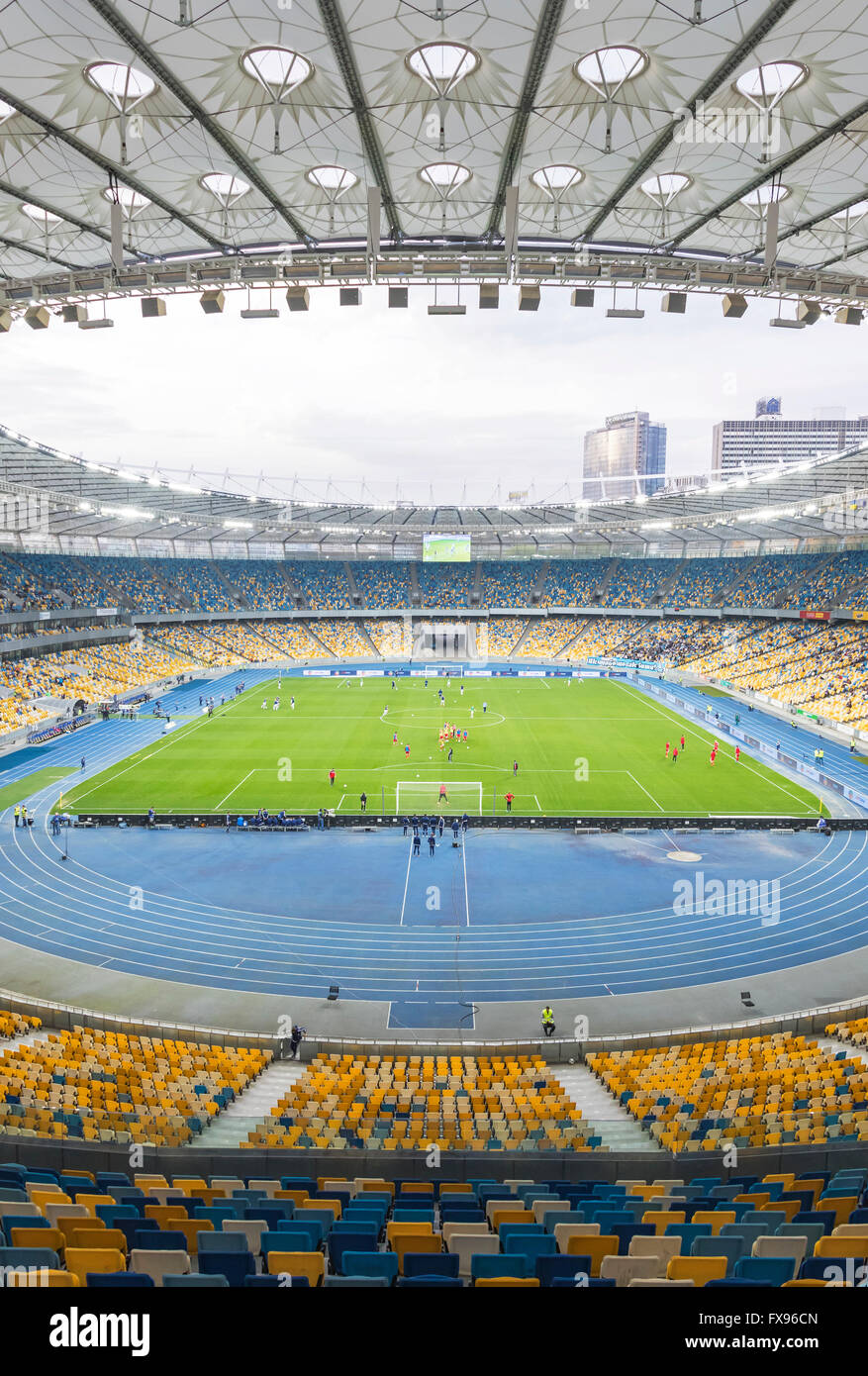 KYIV, UKRAINE - APRIL 10, 2016: NSC Olympic stadium (NSC Olimpiyskyi ...