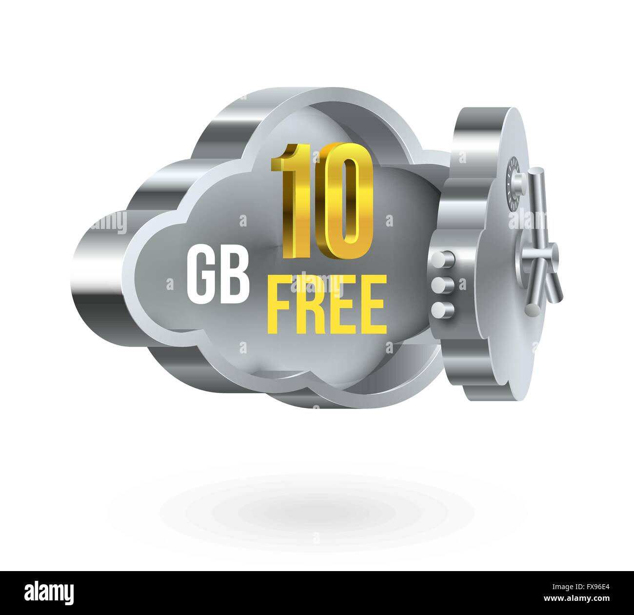 Web banner secure cloud Stock Vector Images - Alamy