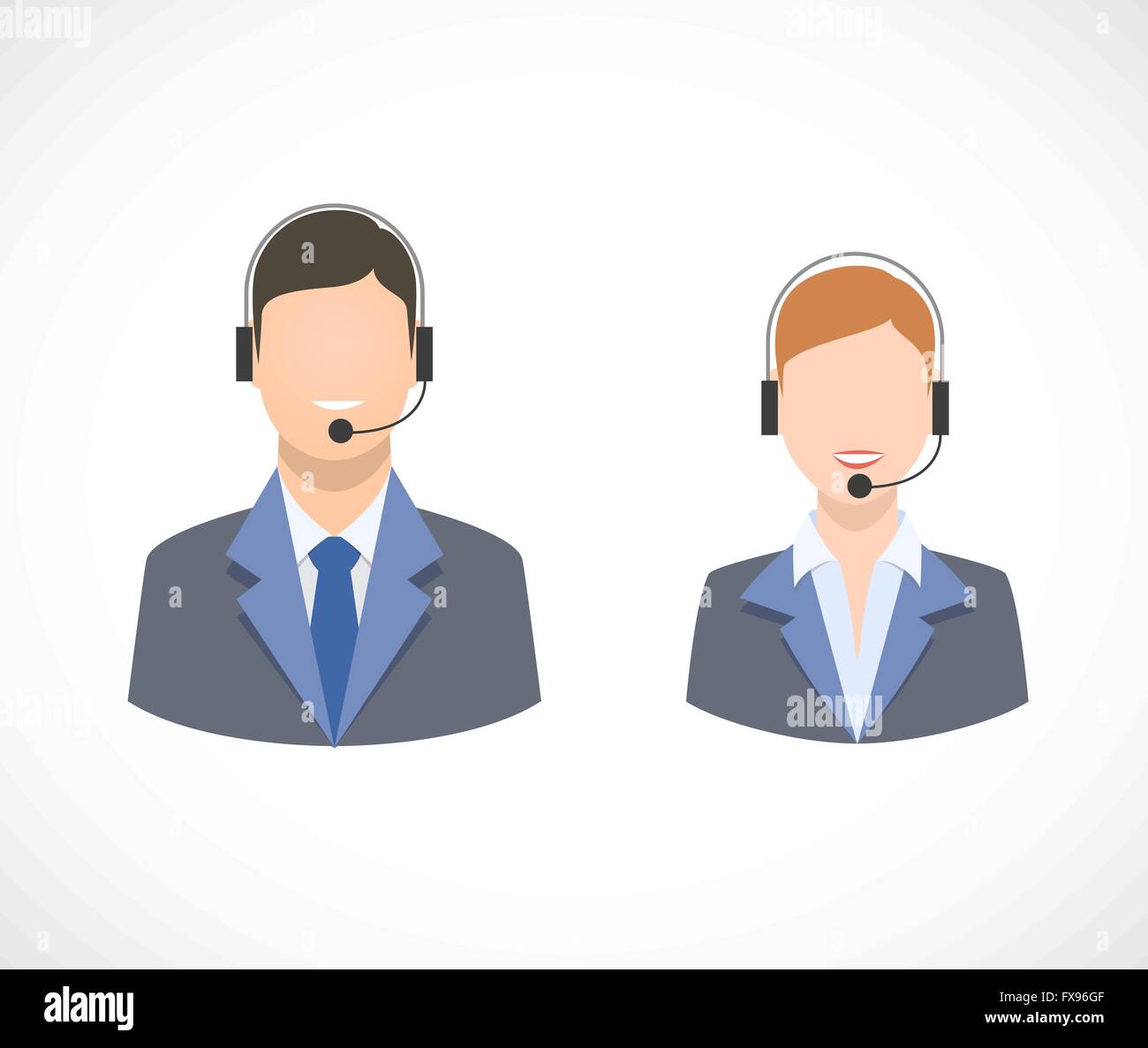 Telephone call centre silhouette Stock Vector Images - Alamy