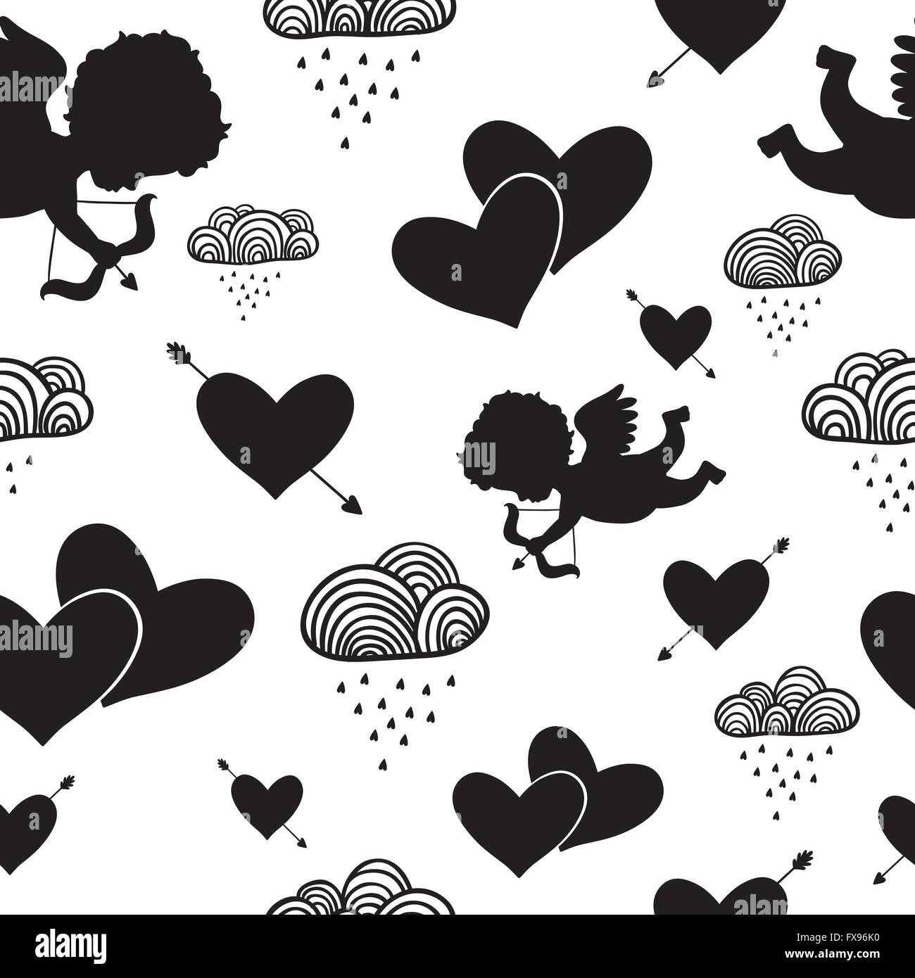 Flying cupids Stock Vector Images - Alamy