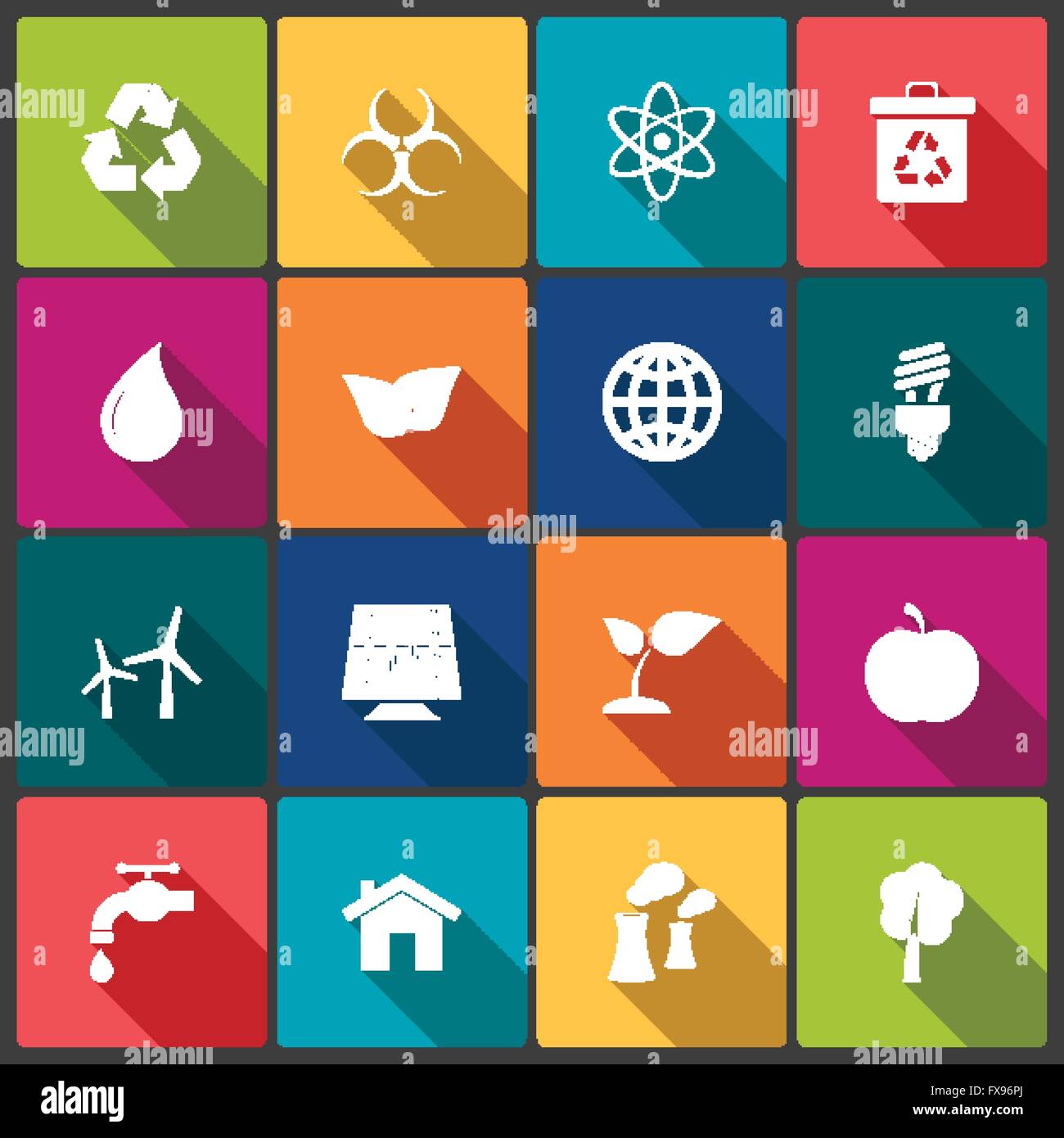 Ecology icons set Stock Vector Image & Art - Alamy