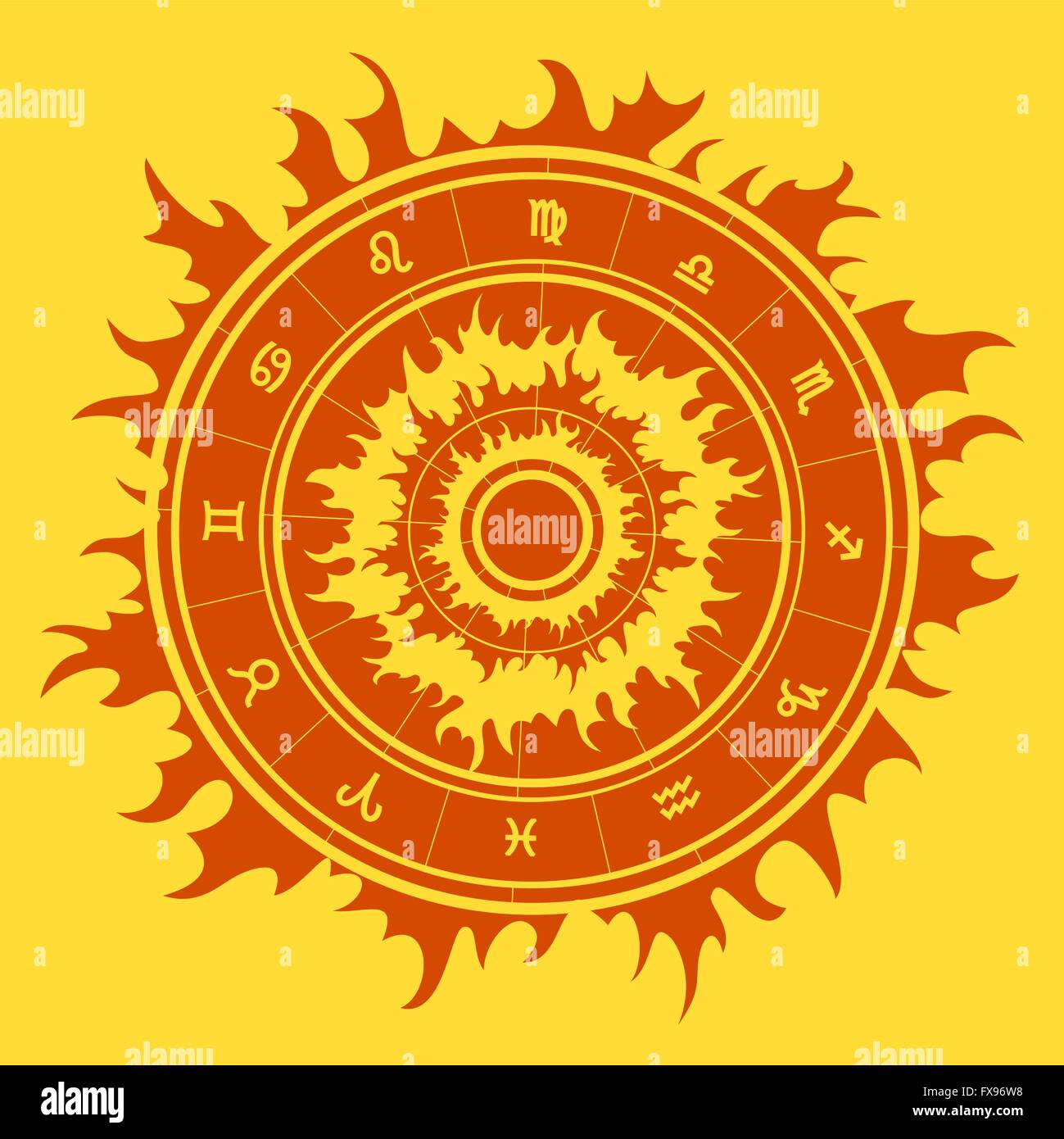 Zodiac symbols vector Stock Vector Image & Art - Alamy
