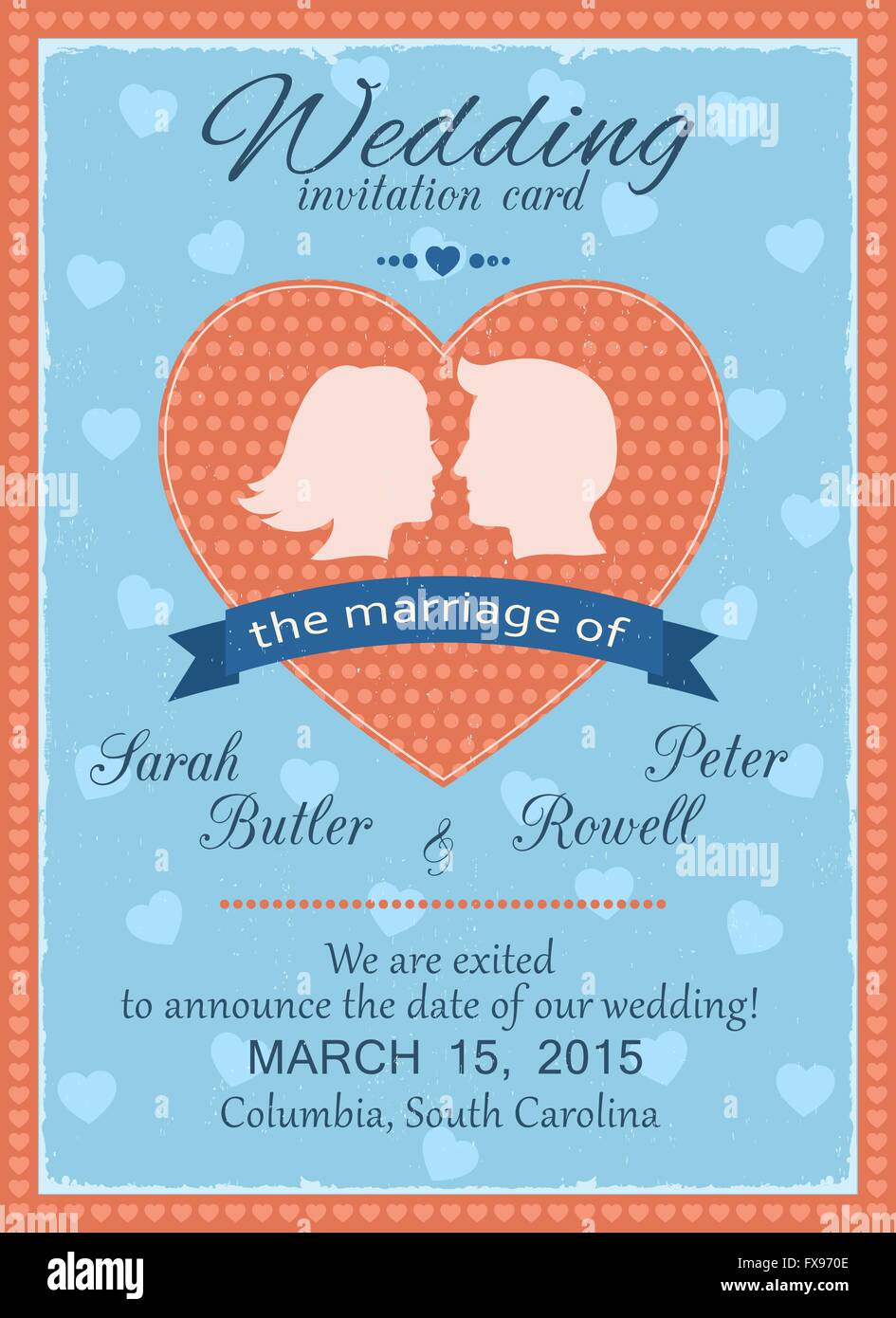wedding-invitation-card-stock-vector-image-art-alamy